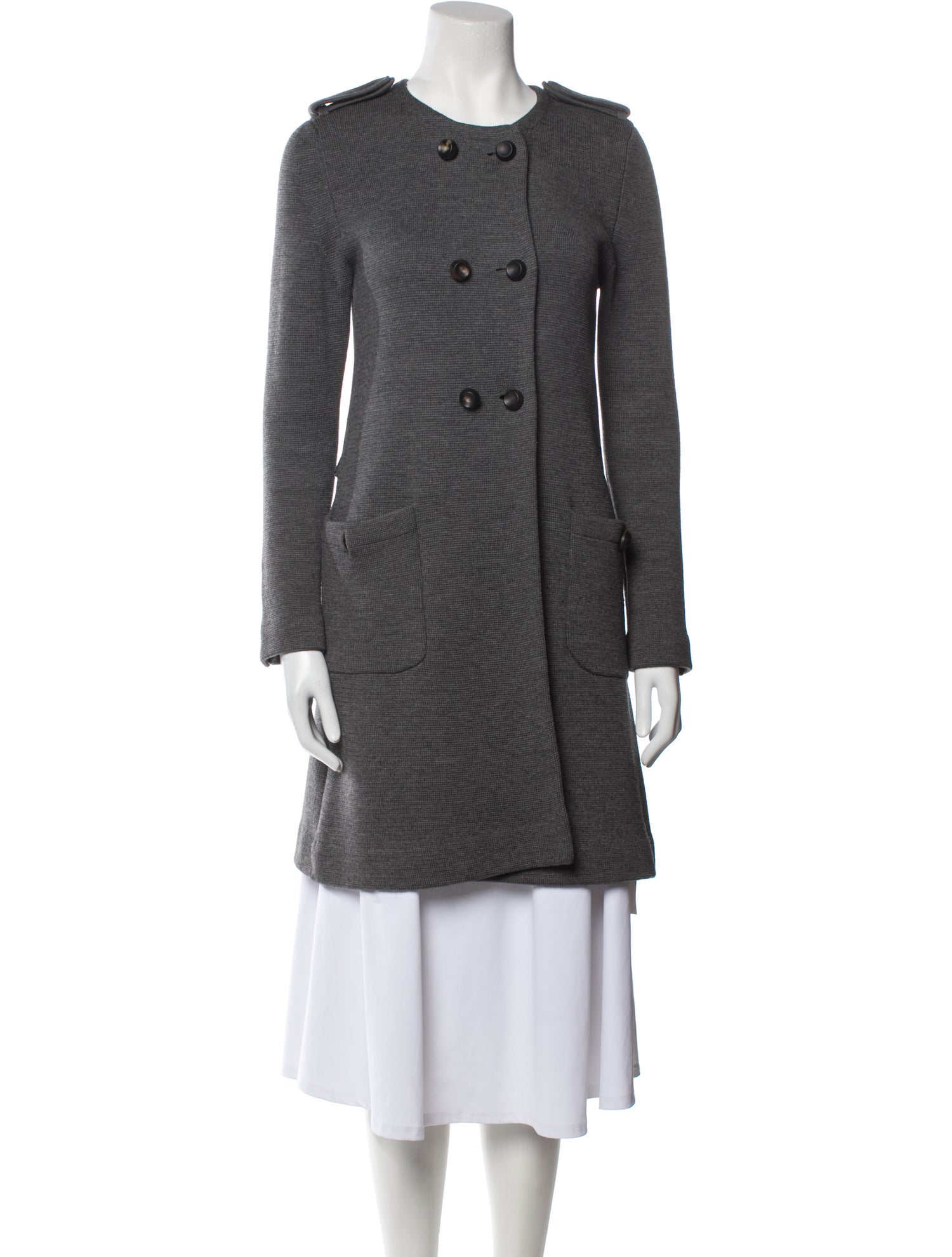 3.1 Phillip Lim Merino Wool Coat - Grey Coats, Clothing - W31PH159994 ...