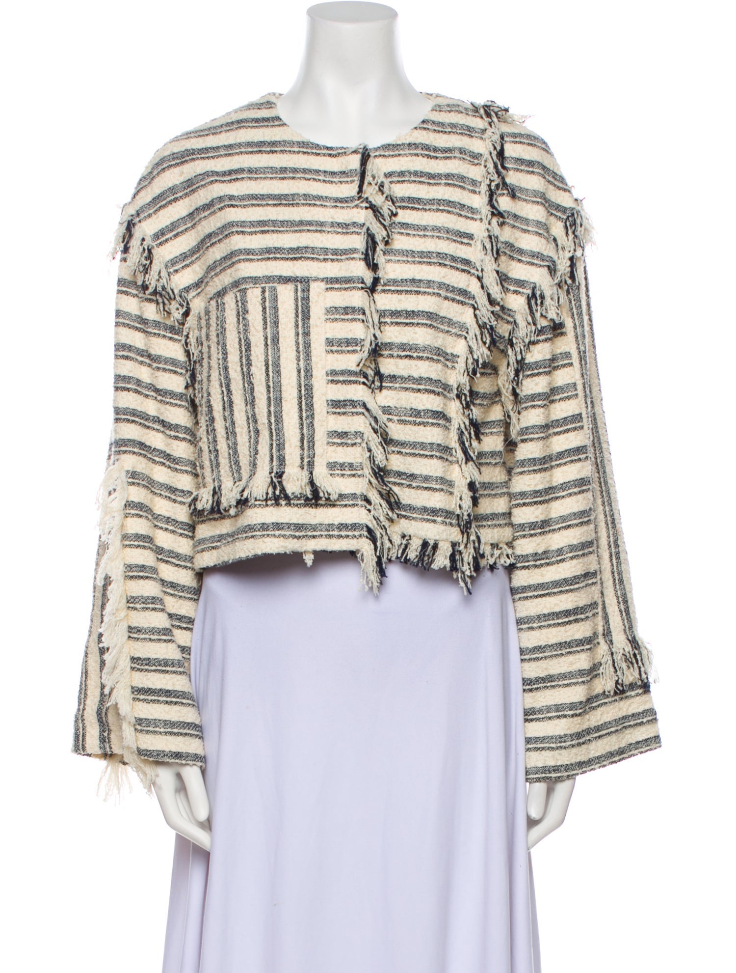 3.1 Phillip Lim Striped Evening Jacket - Neutrals Jackets, Clothing ...