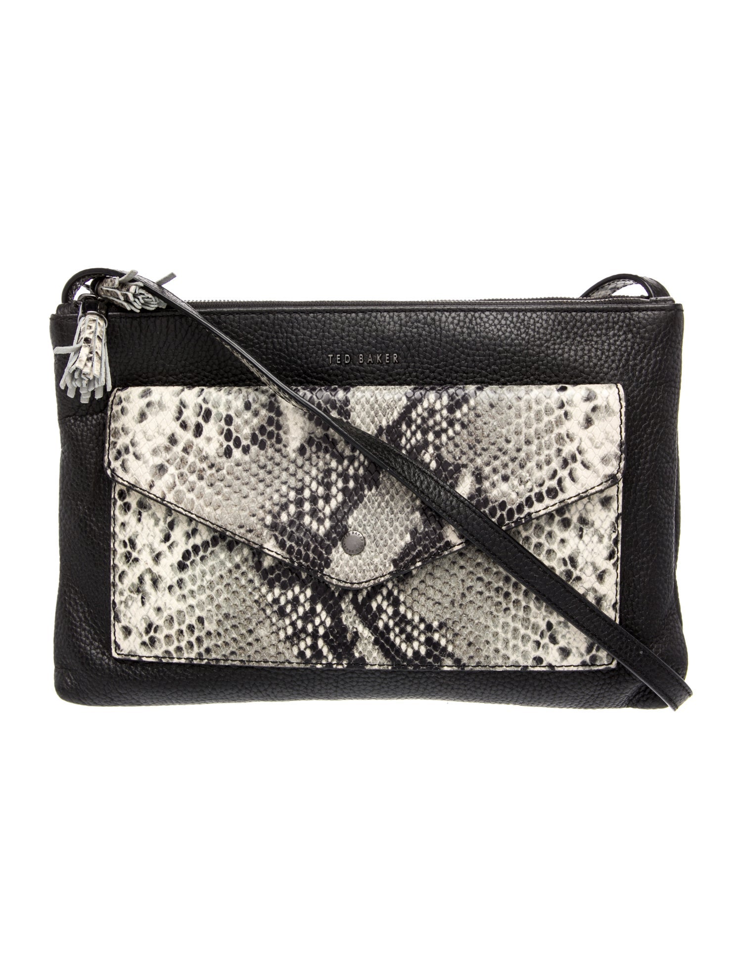 Ted Baker Leather Clutch - Black Crossbody Bags, Handbags - W3B107787 ...