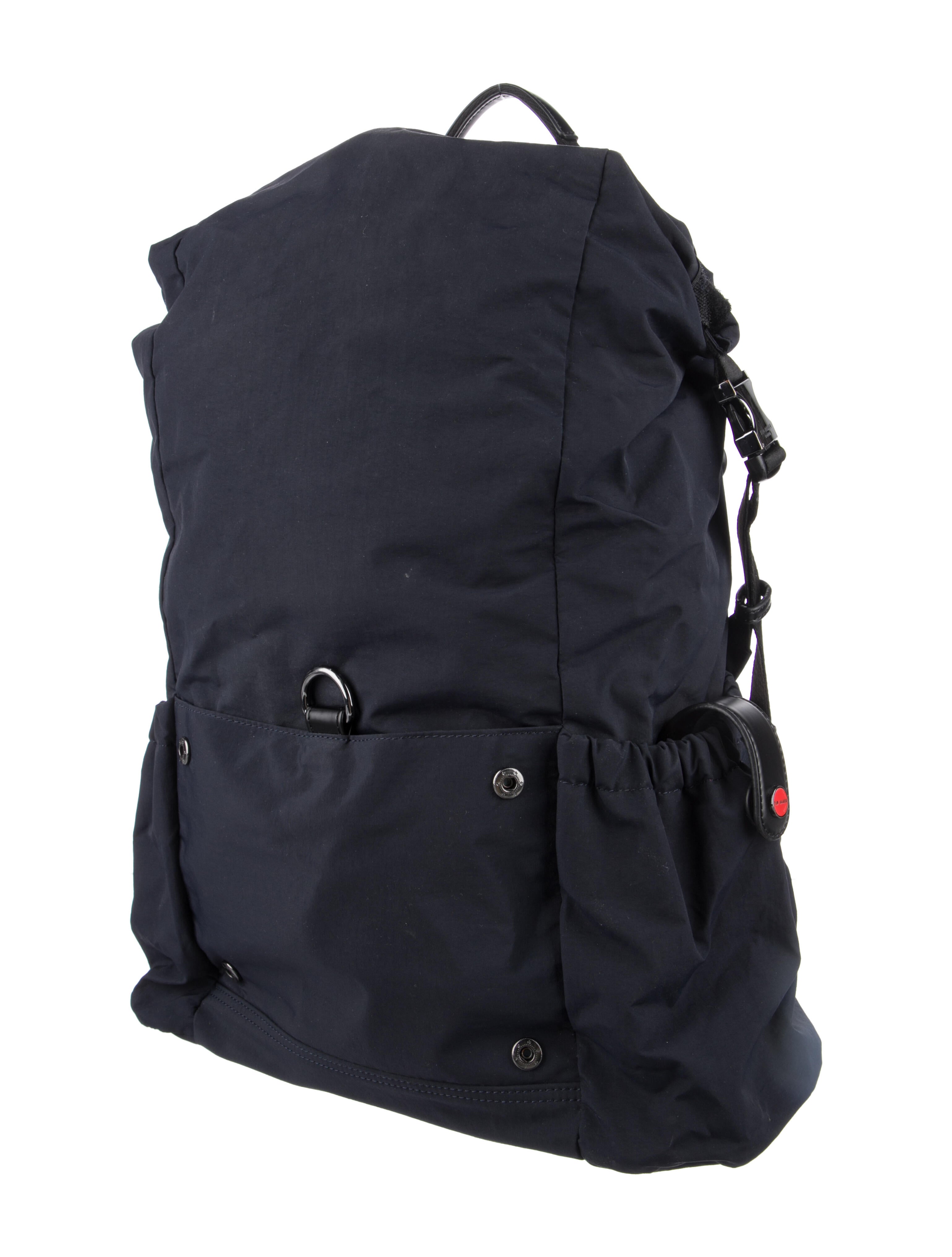 Ted Baker Leather-Trim Backpack - Blue Backpacks, Bags - W3B51998 | The ...