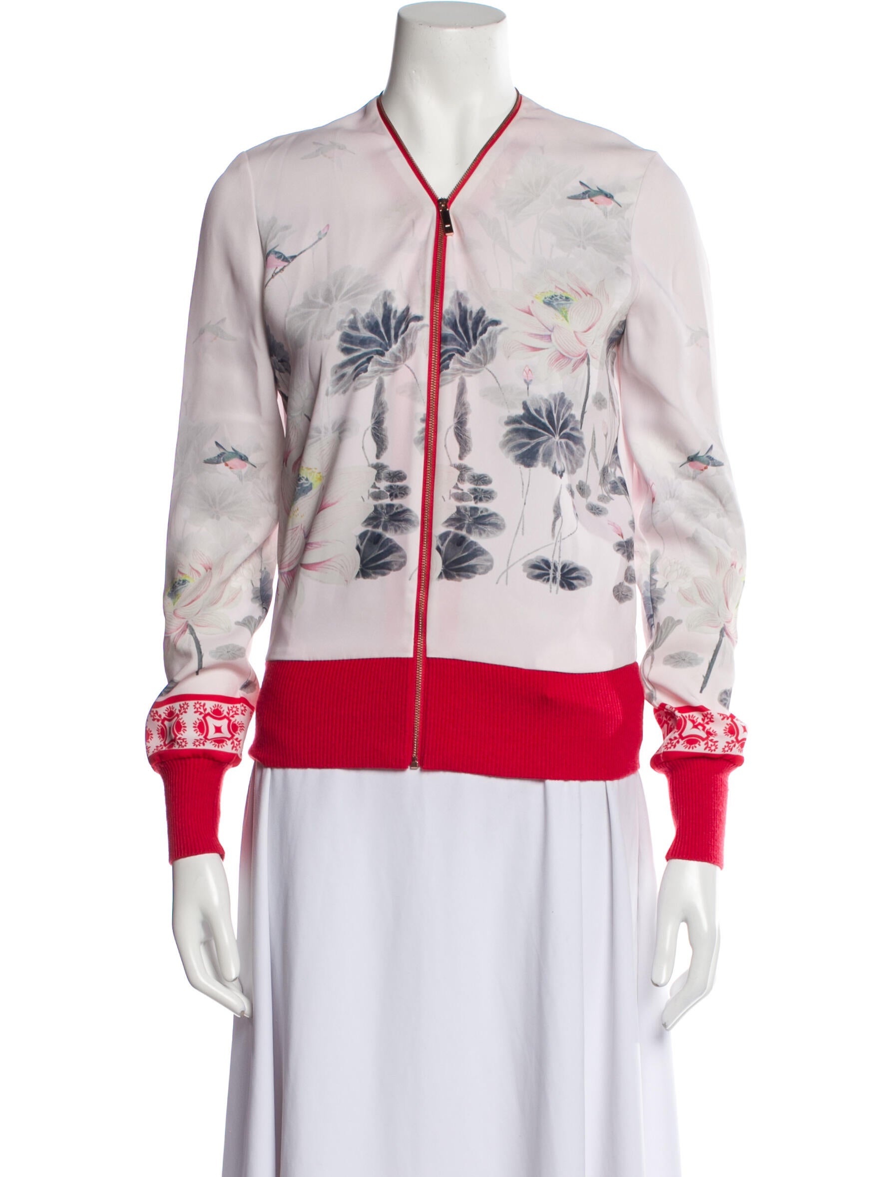 Ted Baker Floral Print Jacket - Pink Jackets, Clothing - W3B56562 | The ...