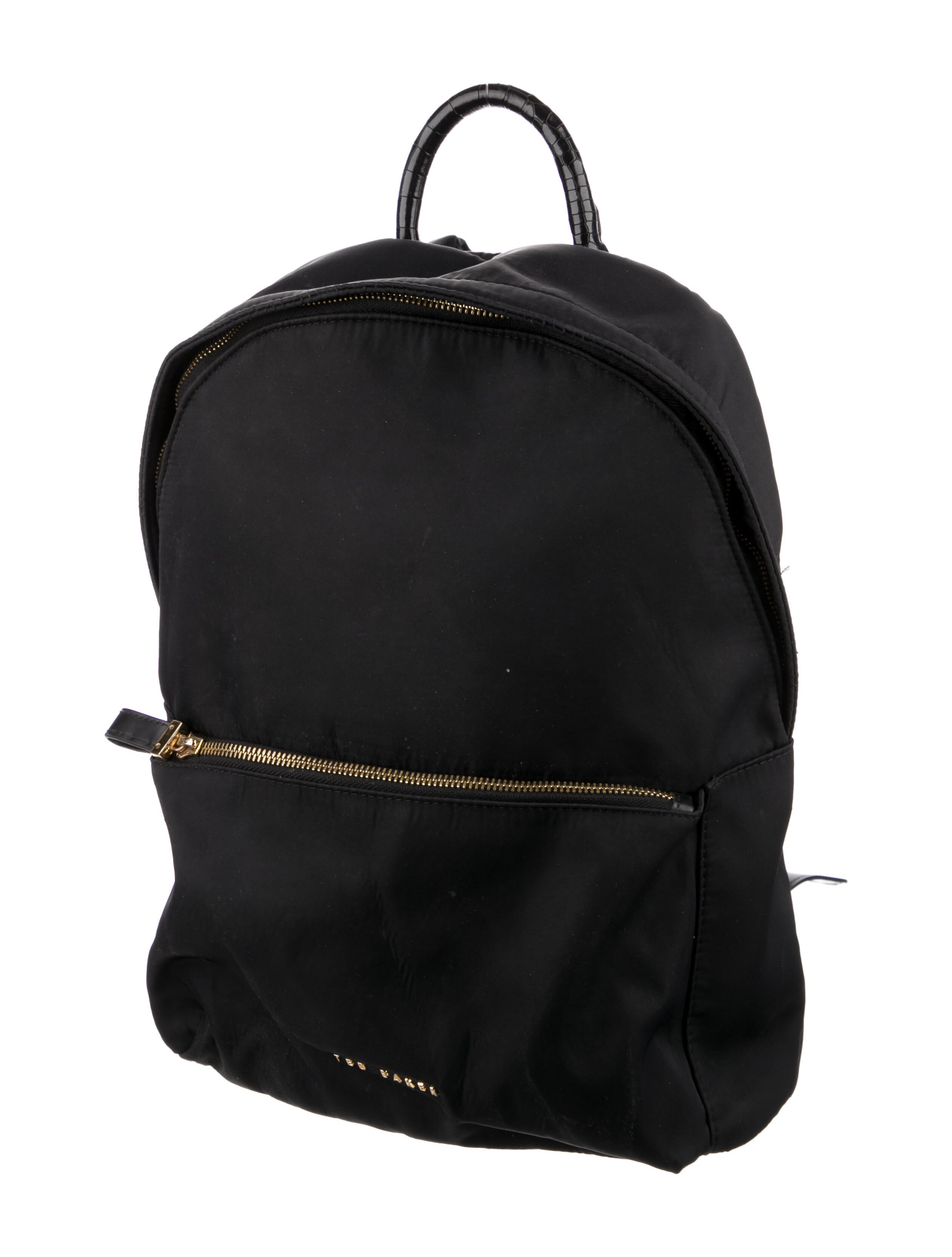 Ted Baker Leather-Trimmed Backpack - Black Backpacks, Handbags ...