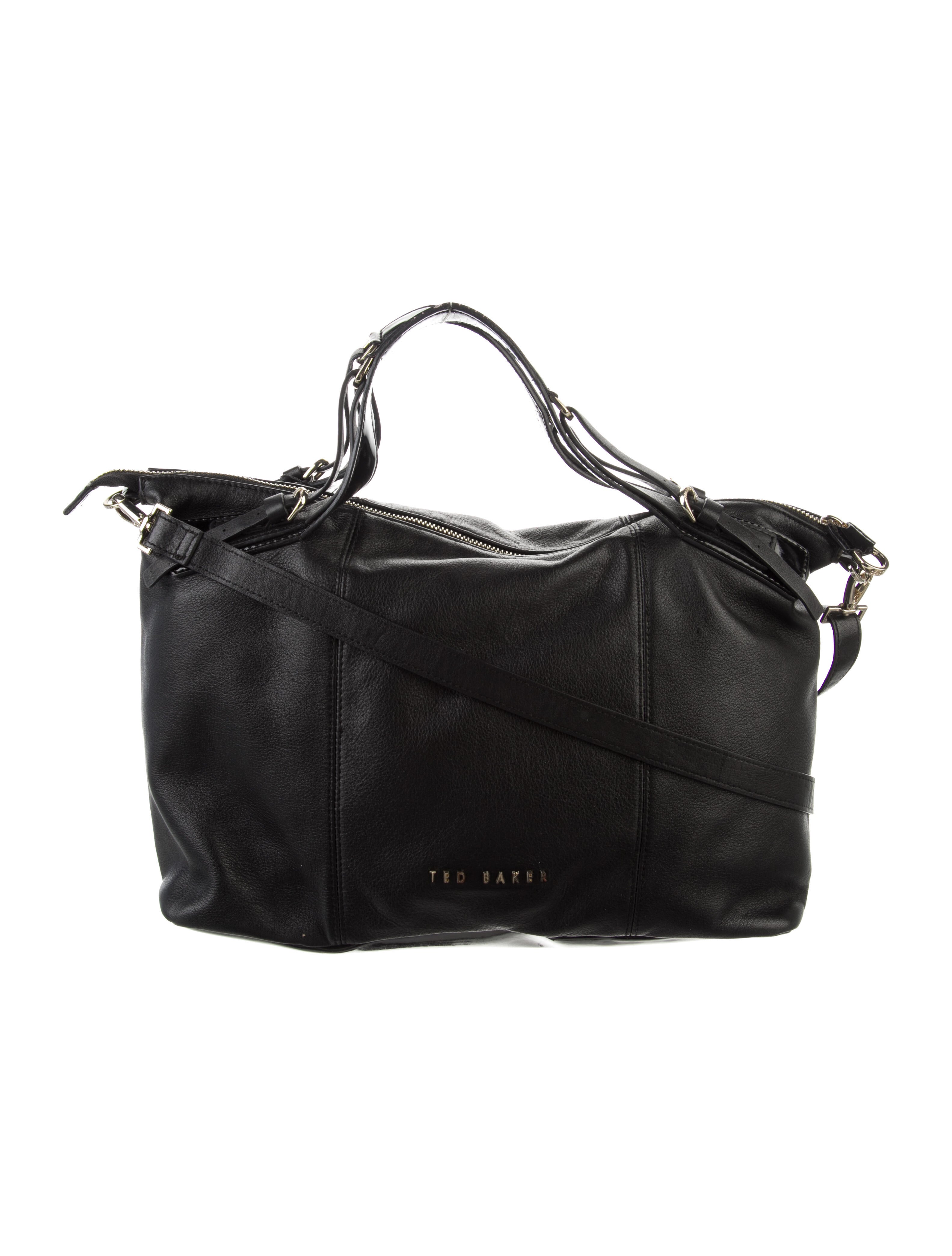 Ted Baker Medium Leather Handle Bag - Black Handle Bags, Handbags - W3B65428 | The RealReal