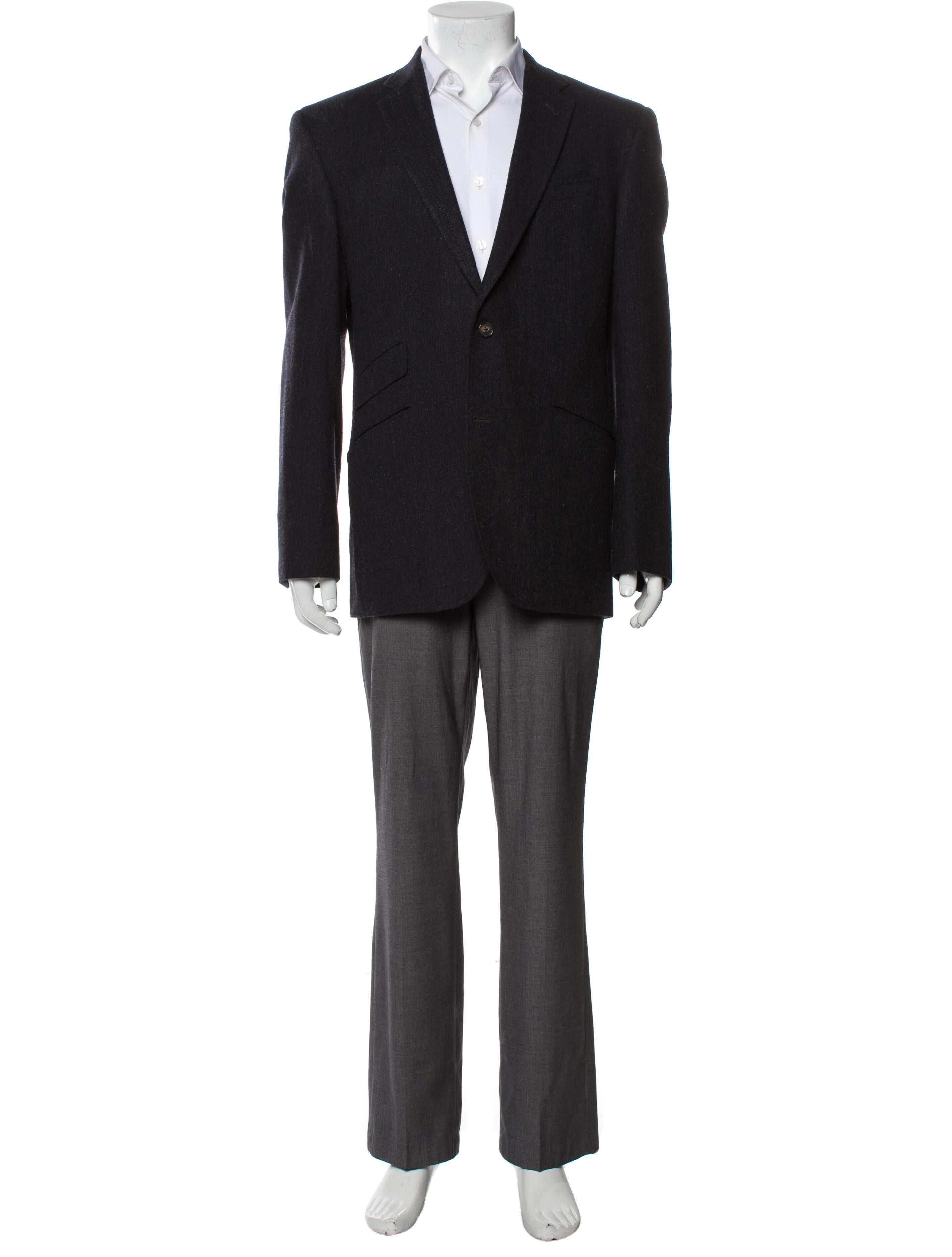 Burberry London Plaid Wool Suit - Blue, 10" Rise Suiting, Clothing ...