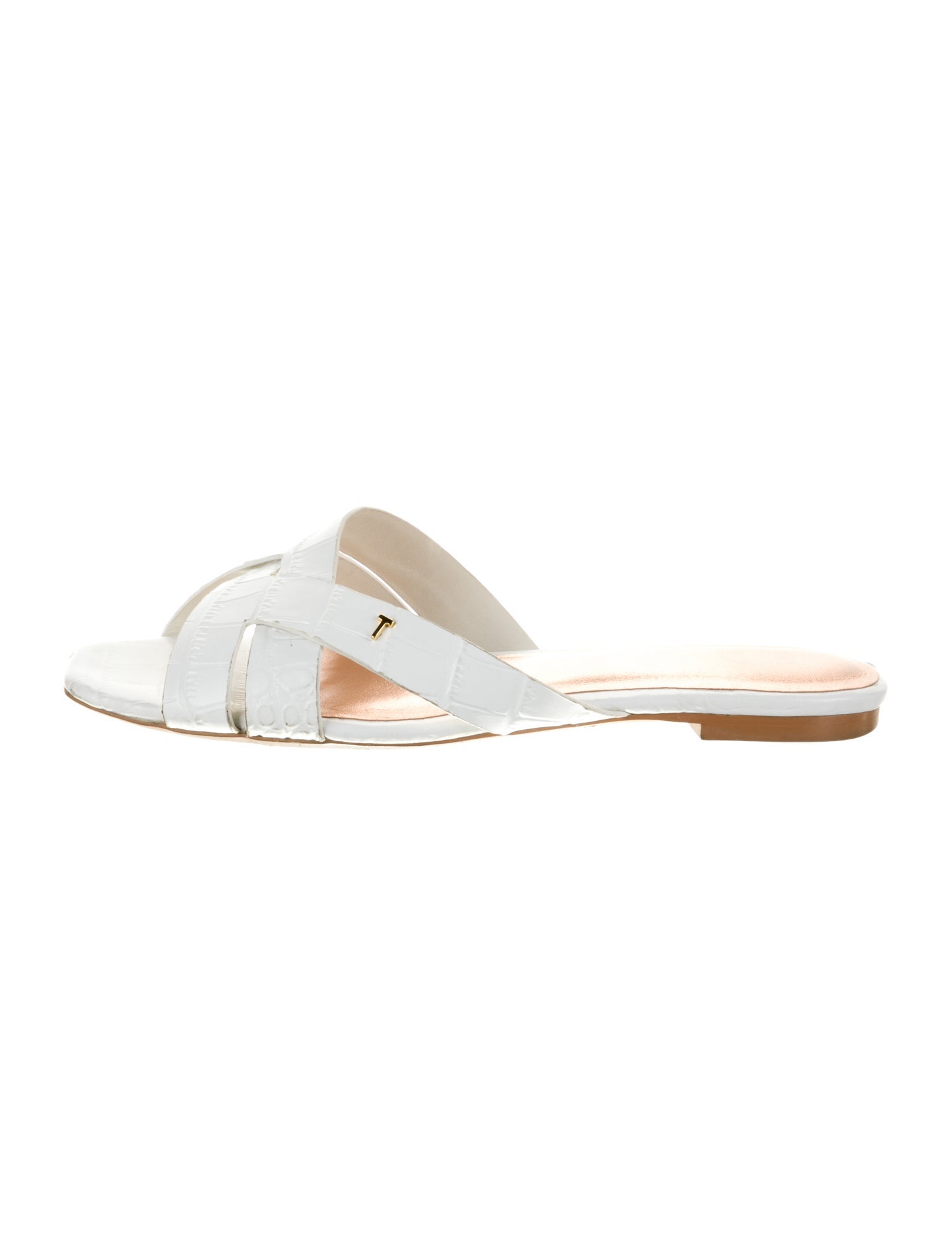 Ted Baker Slides - White Sandals, Shoes - W3B69865 | The RealReal