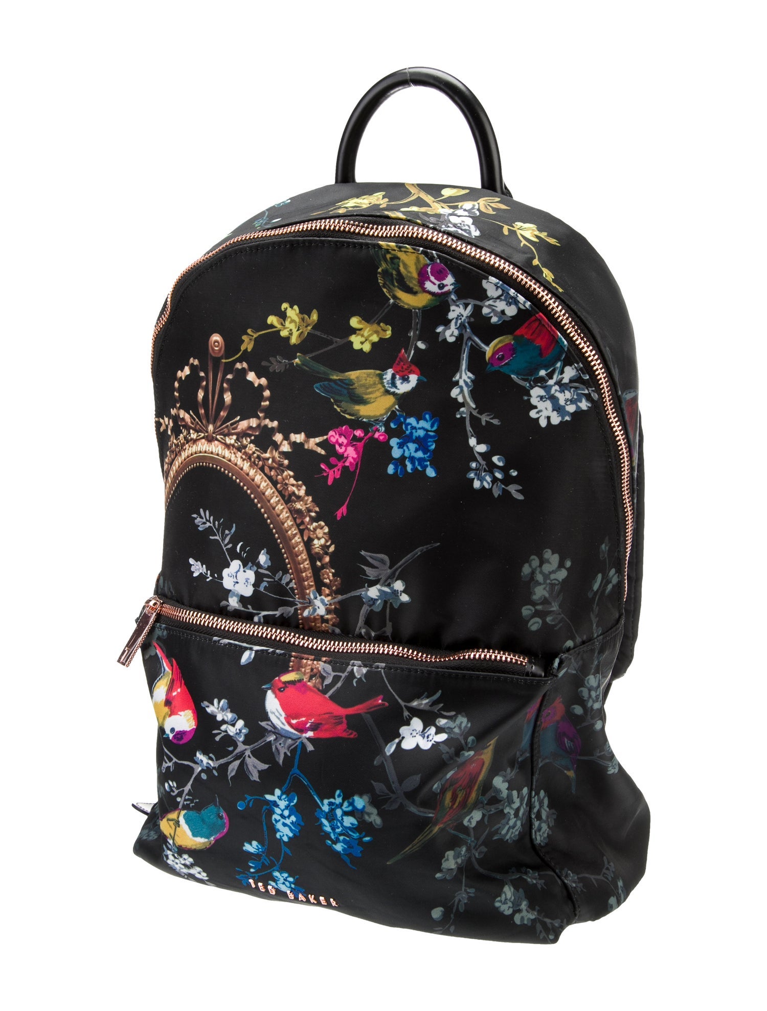 Ted Baker Printed Satin Backpack - Black Backpacks, Handbags - W3B76804 ...