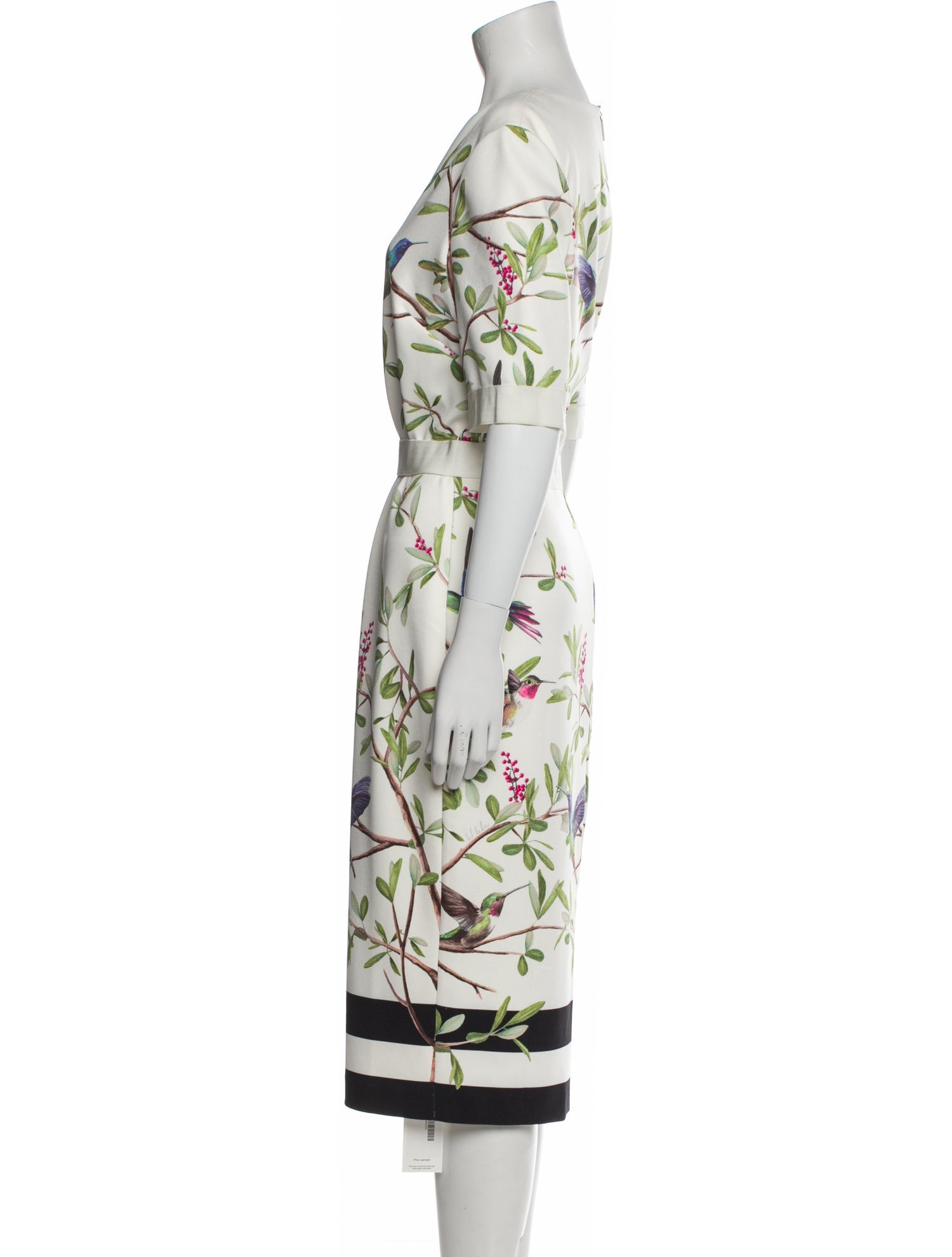 Ted Baker Floral Print Midi Length Dress - Dresses, Clothing | The RealReal