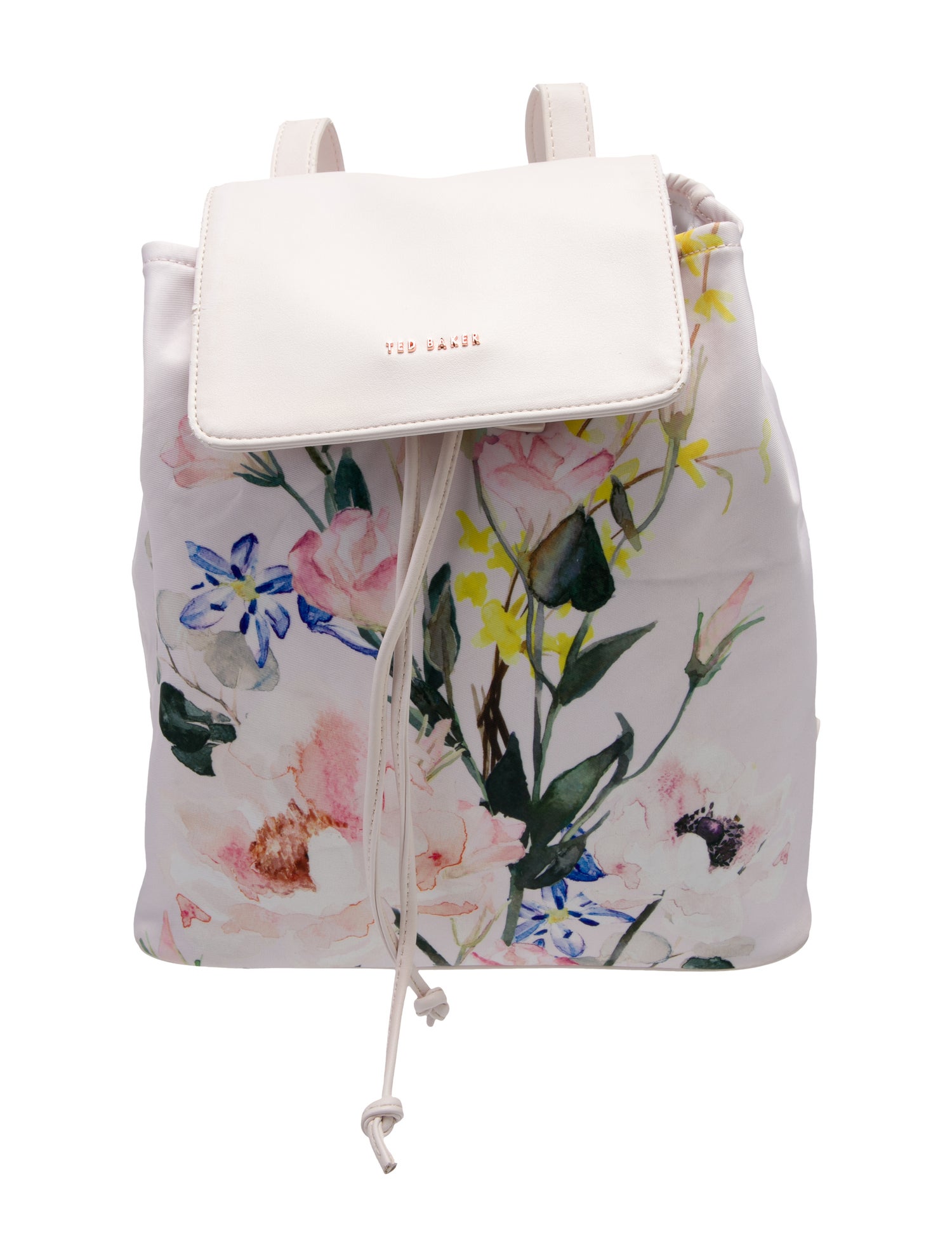 Ted Baker Leather Trimmed Nylon Backpack - Pink Backpacks, Handbags ...