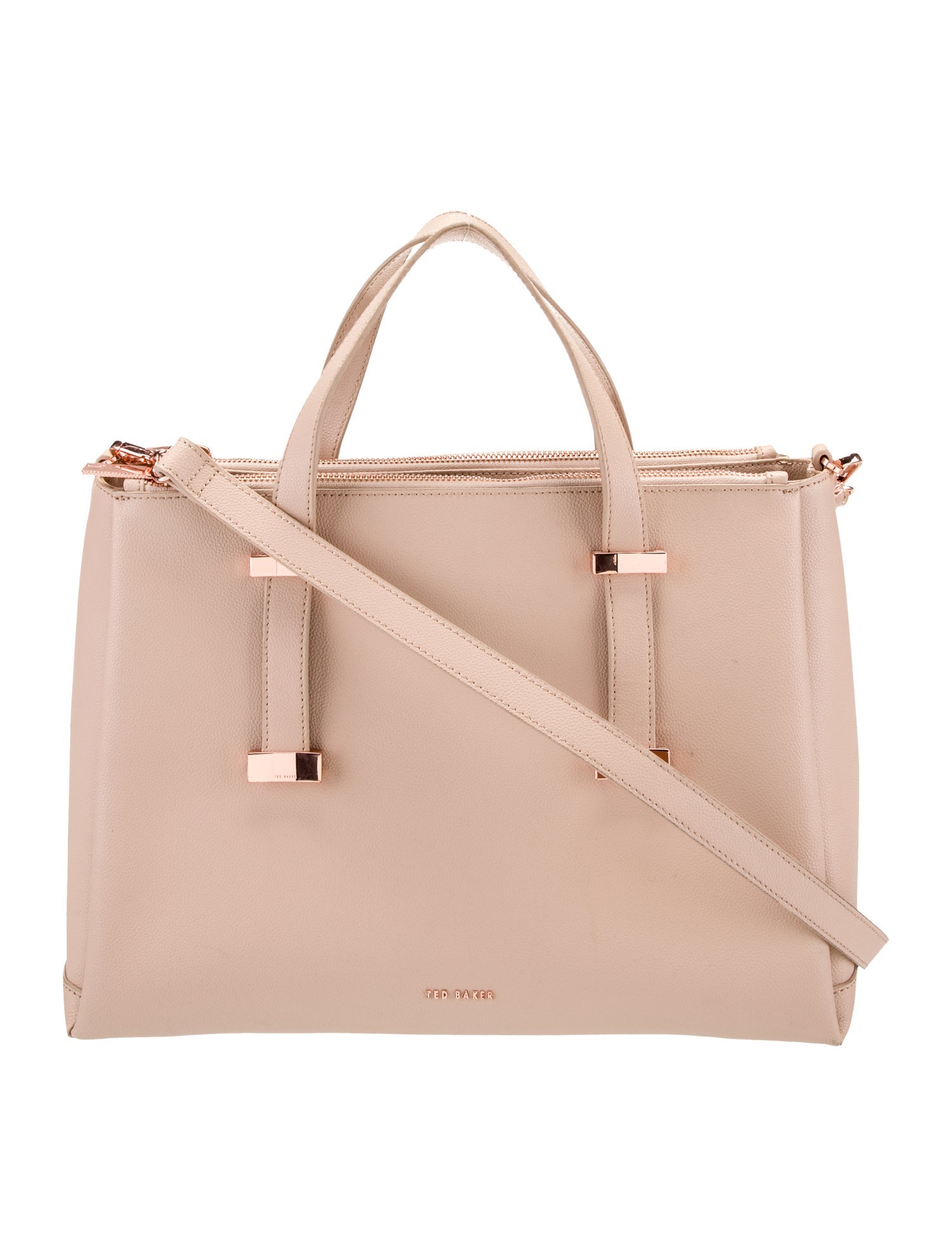 Ted Baker Leather Bow Embellished Bag - Neutrals Shoulder Bags ...