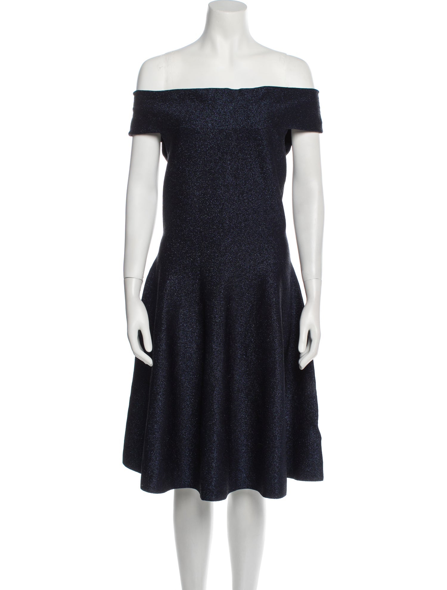 Ted Baker Off-The-Shoulder Knee-Length Dress w/ Tags - Blue Dresses ...