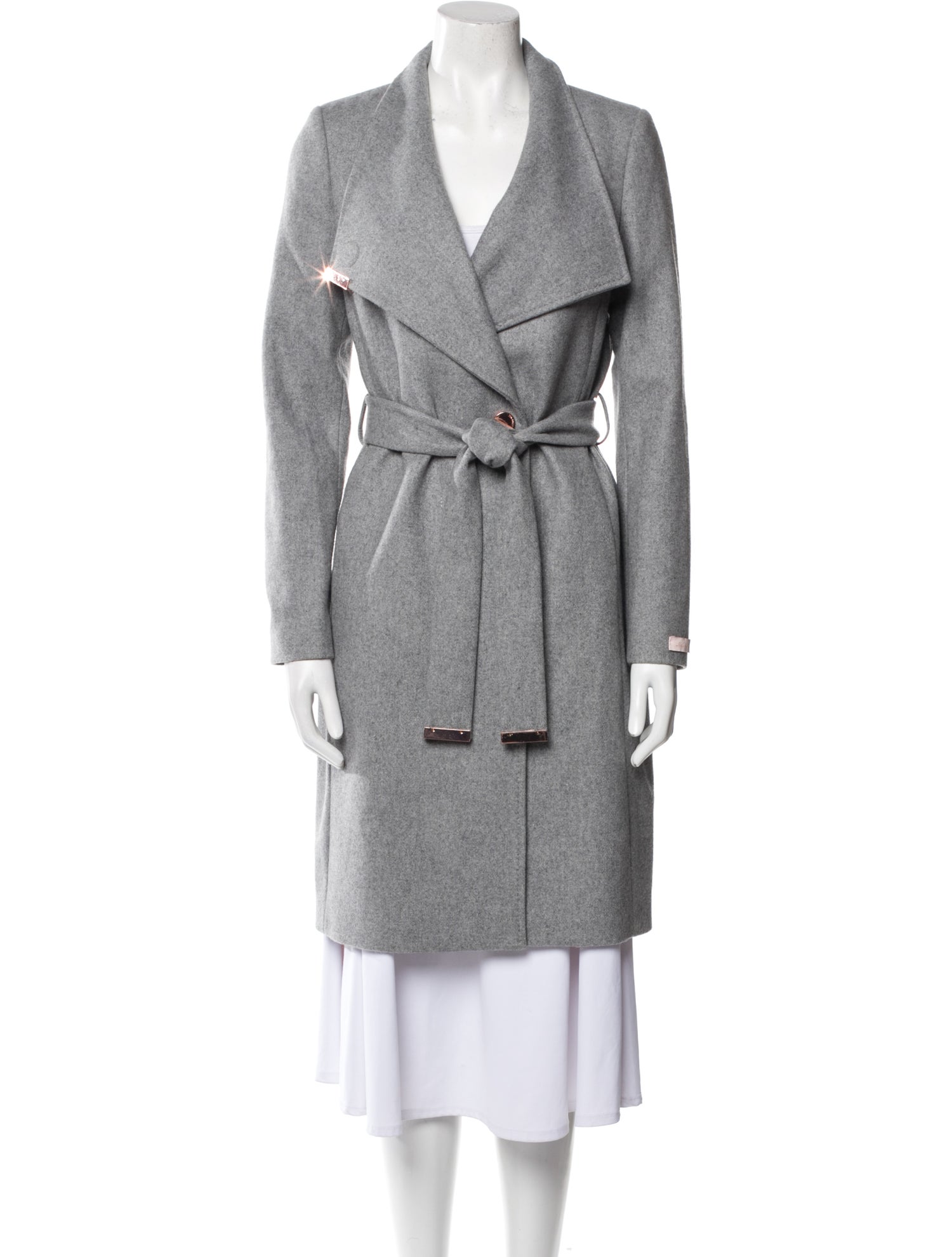 Ted Baker Wool Coat w/ Tags - Grey Coats, Clothing - W3B88130 | The ...