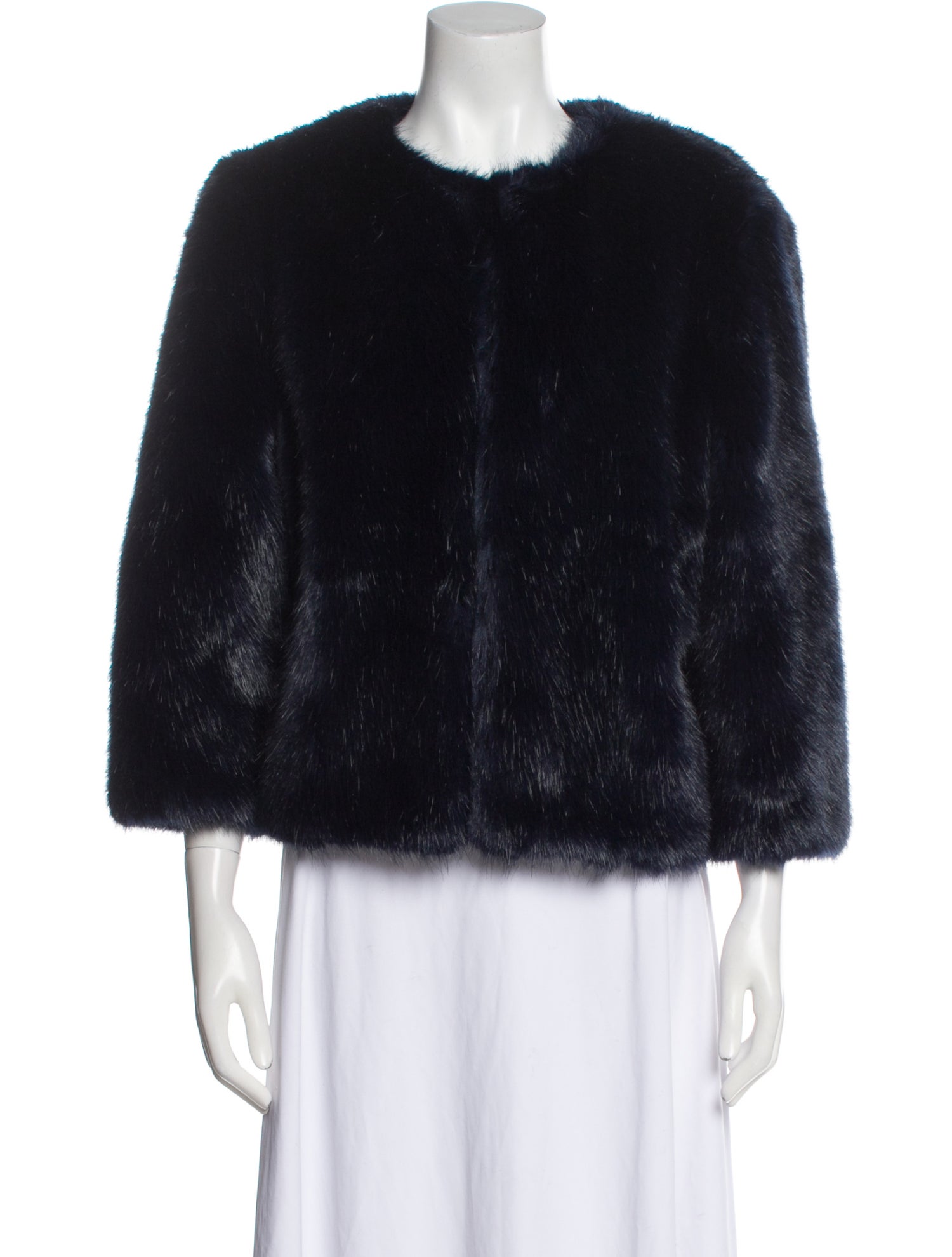 Ted Baker Faux Fur Jacket - Blue Jackets, Clothing - W3B91293 | The ...