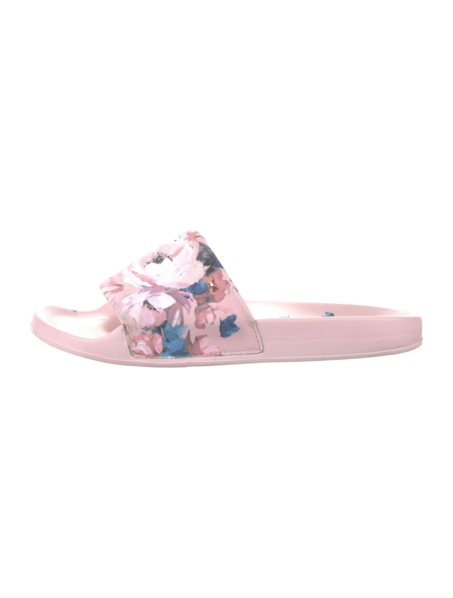 Ted Baker Floral Print Slides - Pink Sandals, Shoes - W3B93803 | The ...