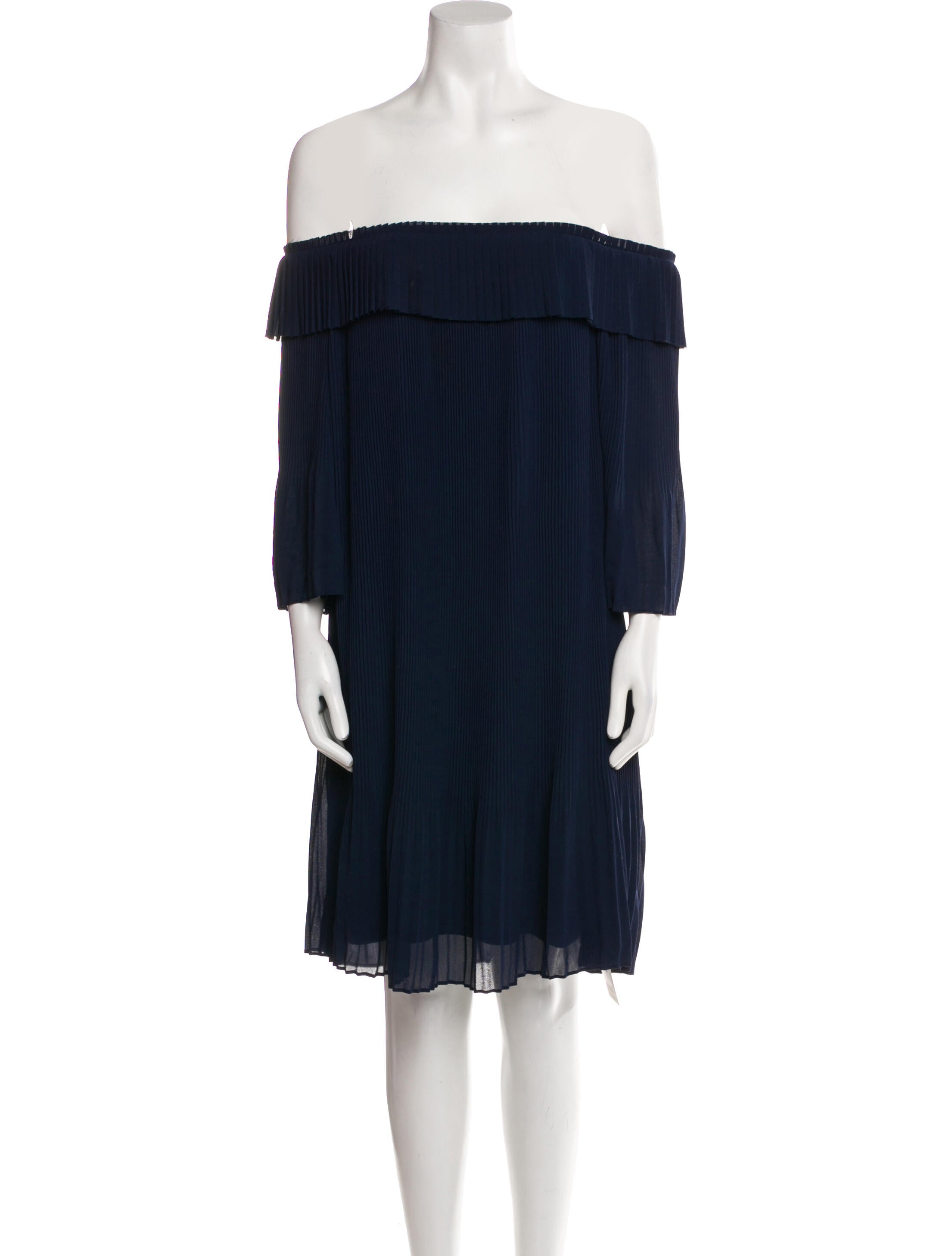 Ted Baker Off-The-Shoulder Mini Dress - Blue Dresses, Clothing ...