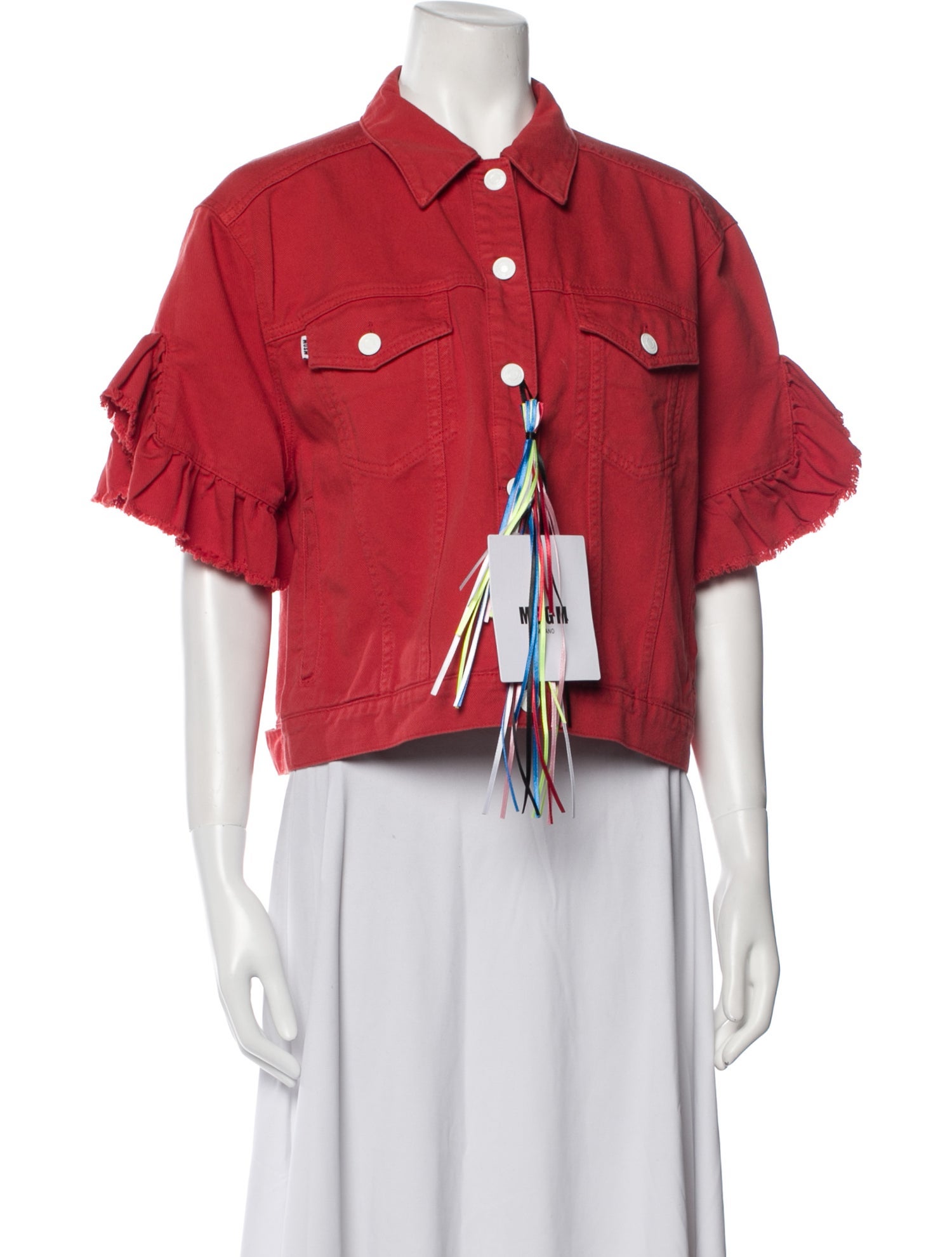 MSGM Jacket w/ Tags - Red Jackets, Clothing - W3G43416 | The RealReal