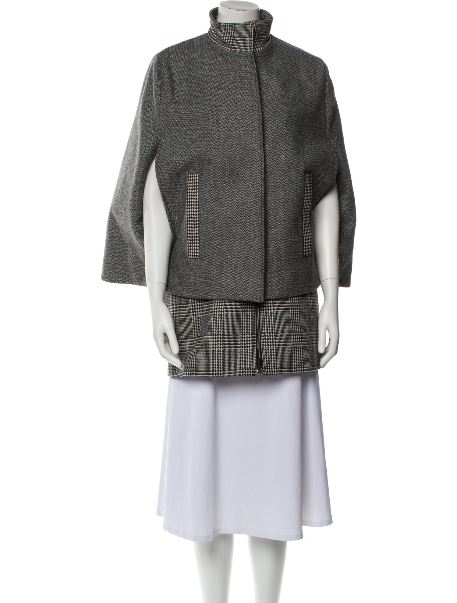 MSGM Tweed Pattern Jacket - Grey Jackets, Clothing - W3G43604 | The RealReal