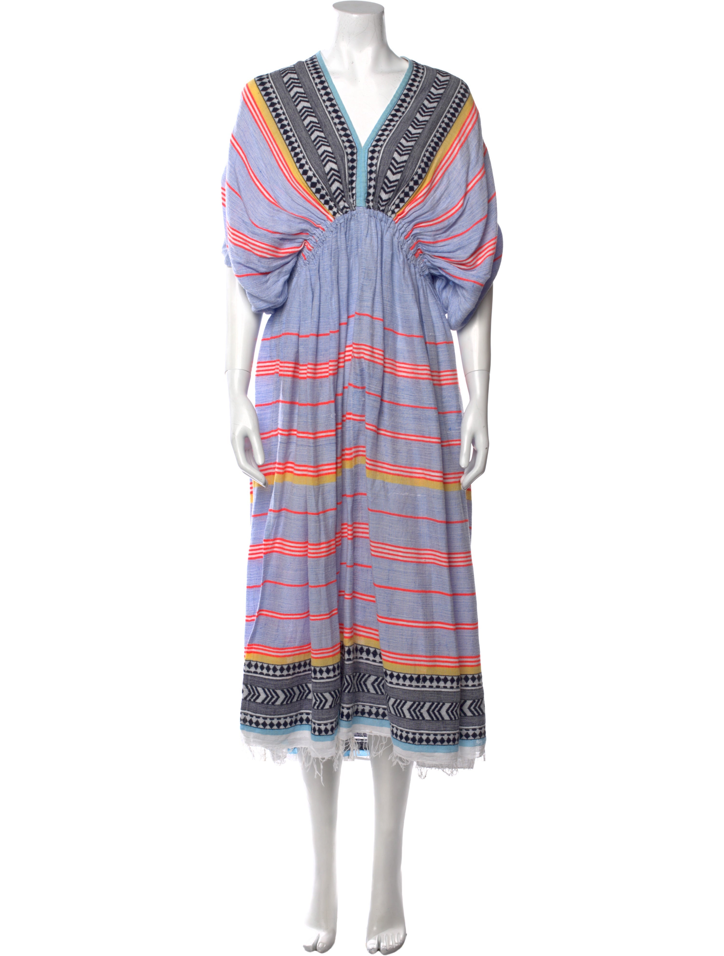 Lemlem Striped Long Dress - Blue Dresses, Clothing - W3L27232 | The ...