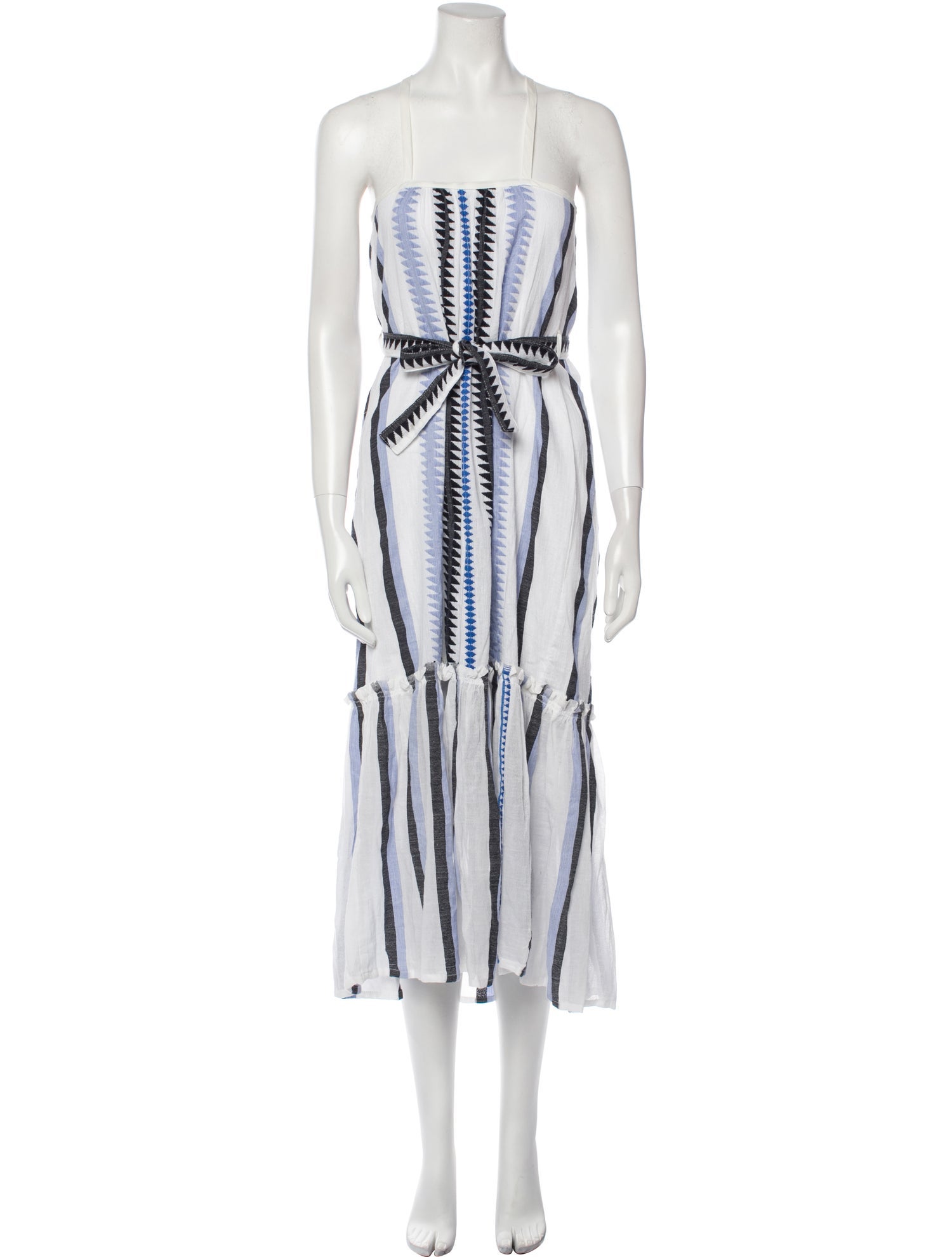 Lemlem Striped Long Dress - White Dresses, Clothing - W3L29110 | The ...