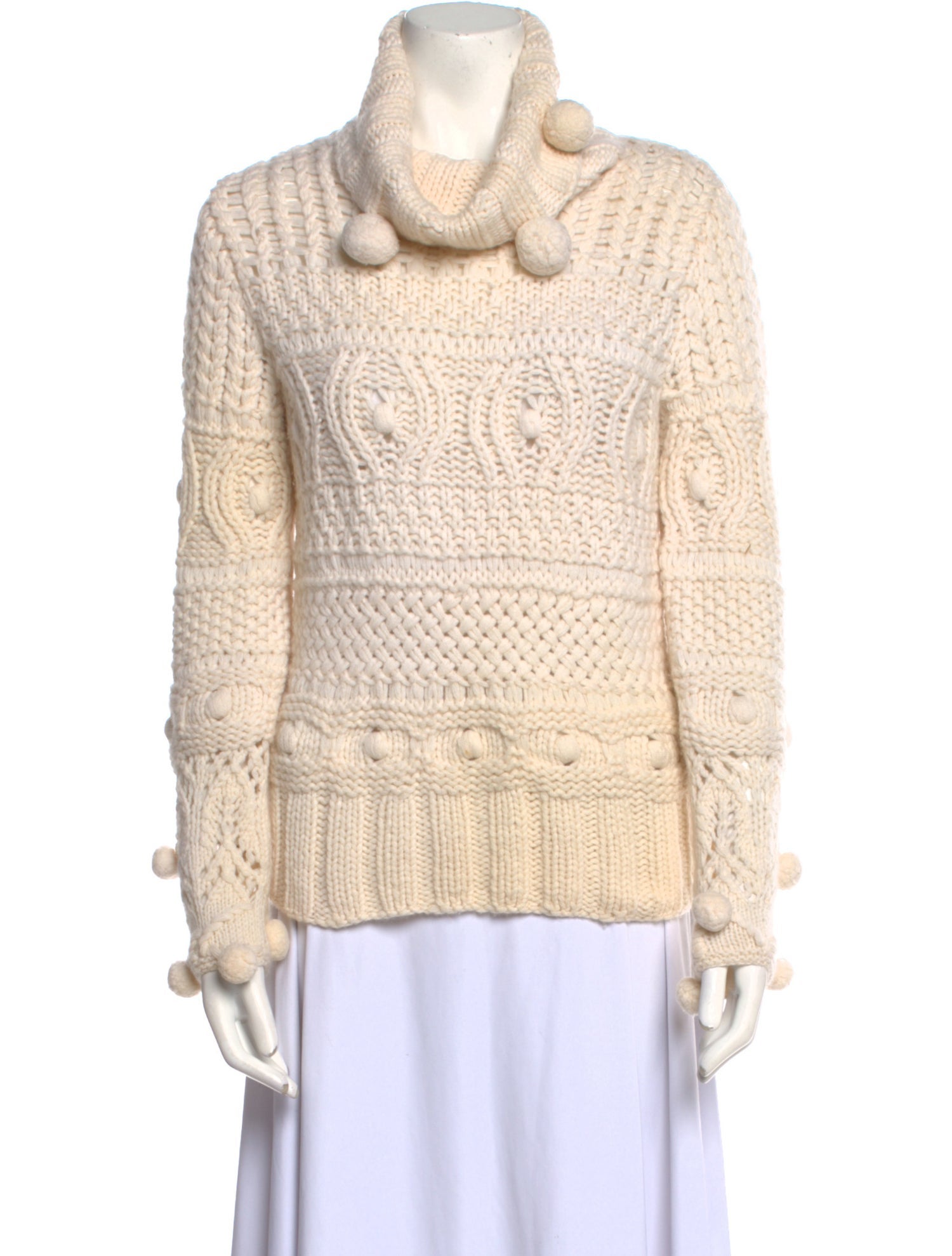 Malo Cashmere Cowl Neck Sweater - Neutrals Knitwear, Clothing ...