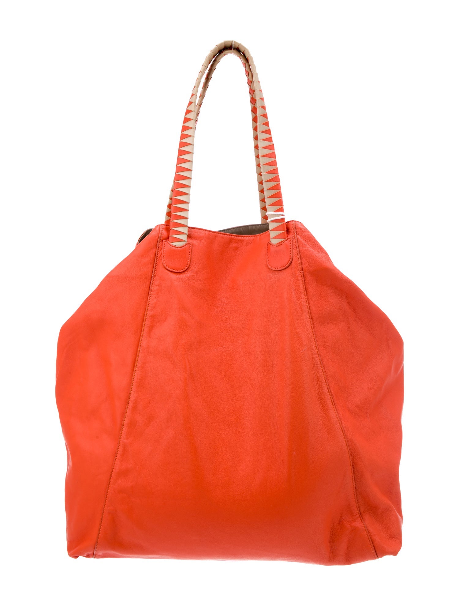 Malo Leather Tote Bag - Orange Totes, Handbags - W3M32713 | The RealReal