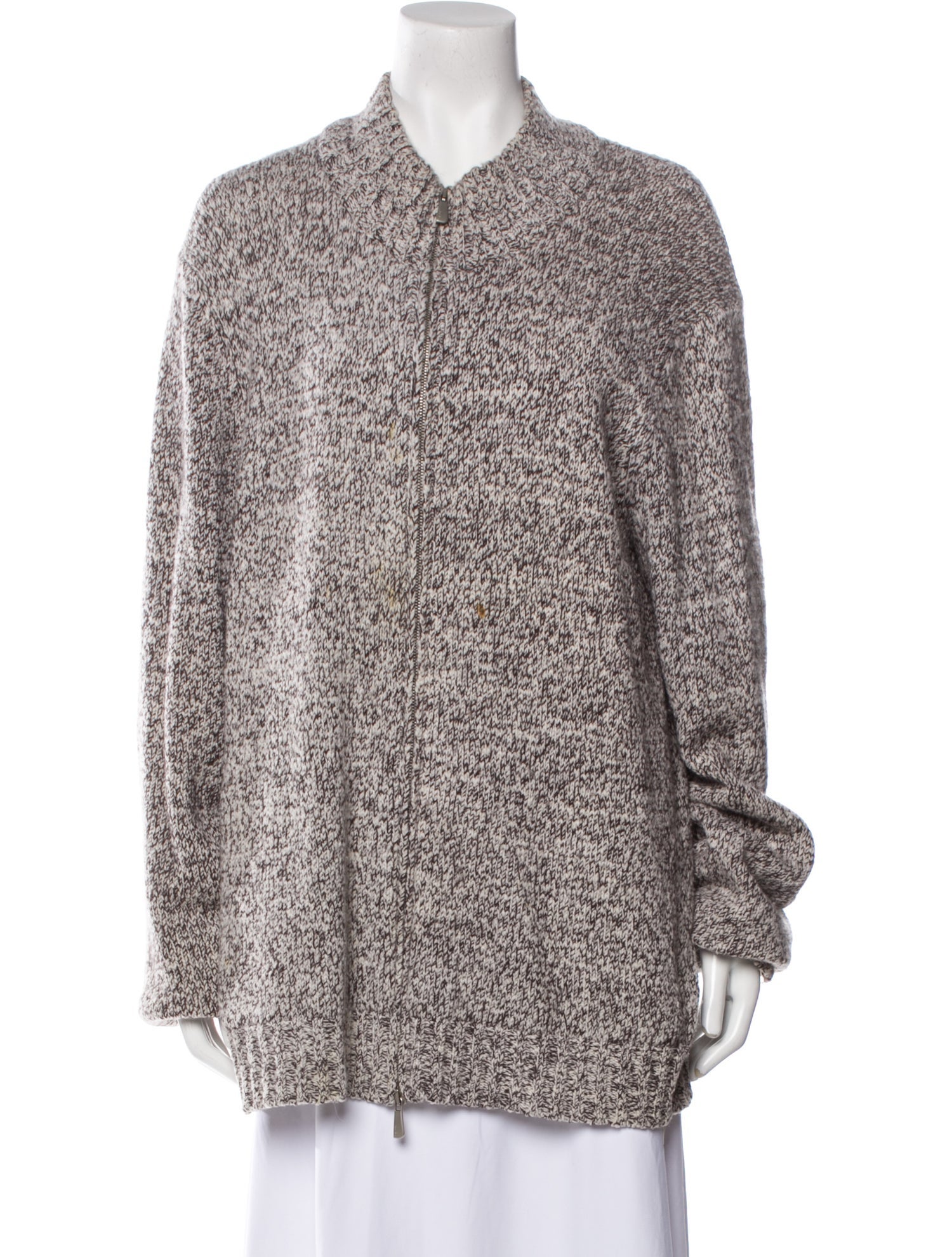 Malo Cashmere Mock Neck Sweater - Grey Knitwear, Clothing - W3M32922 ...