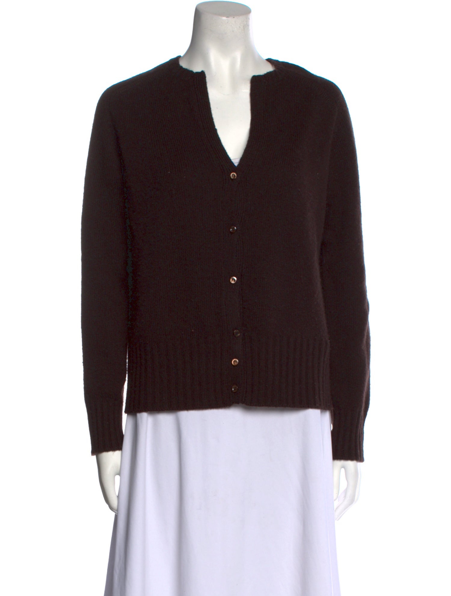 Malo Cashmere V-Neck Sweater - Brown Knitwear, Clothing - W3M34370 ...