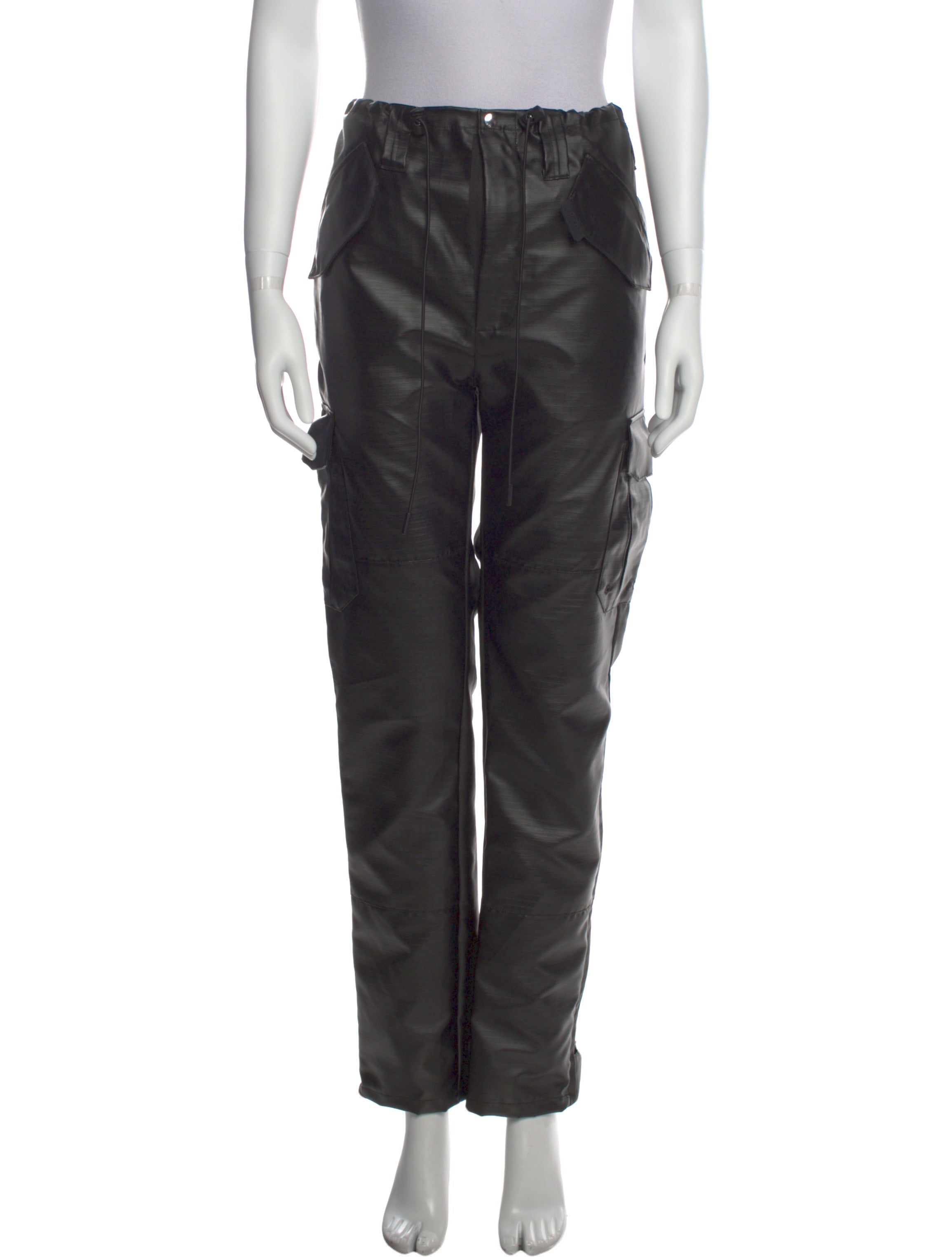 RtA Denim Straight Leg Pants - Black, 12.5" Rise Pants, Clothing ...