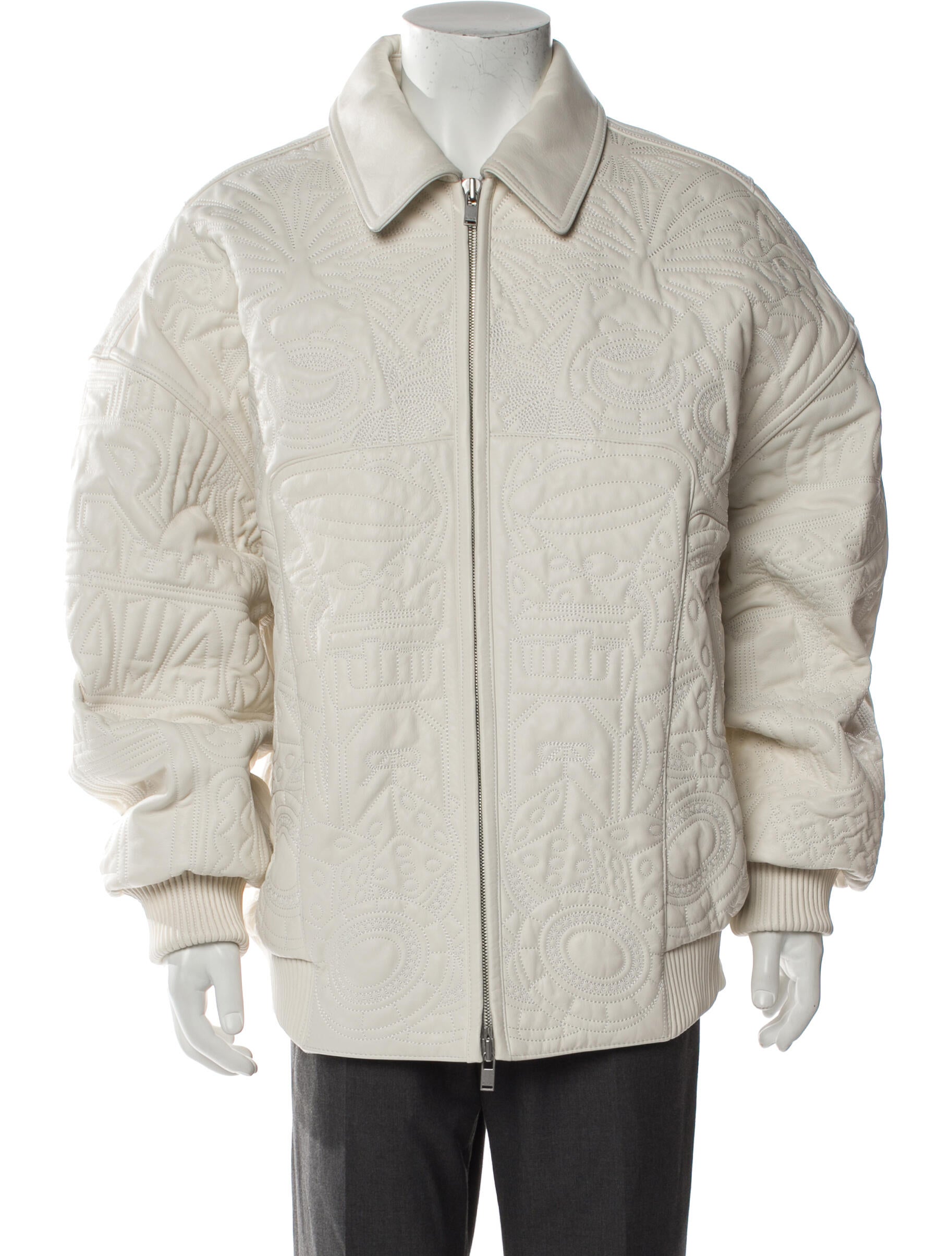 RtA Calf Leather Puffer Coat w/ Tags - Neutrals Outerwear, Clothing ...