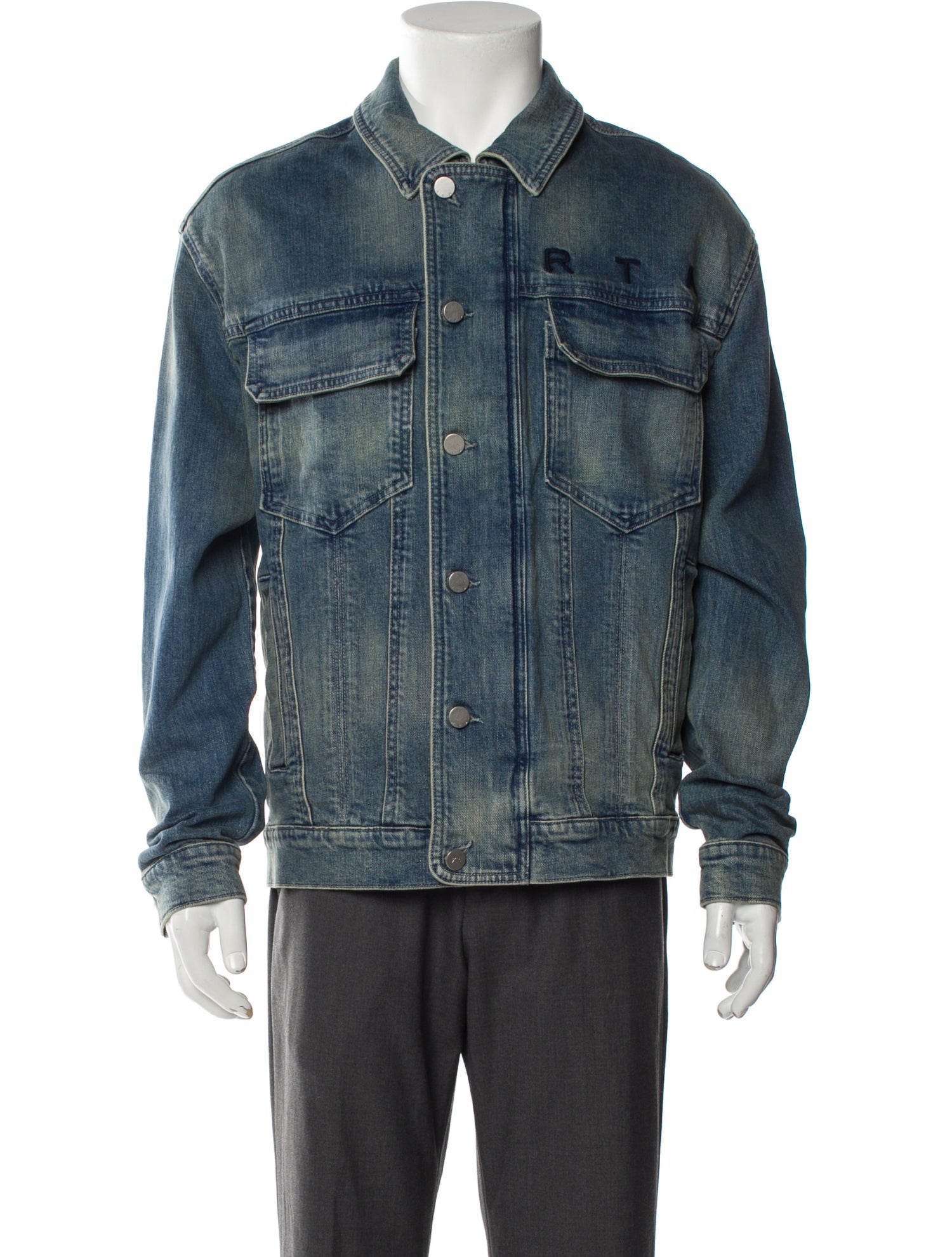 RtA Trucker Jacket w/ Tags - Blue Outerwear, Clothing - W3Z41794 | The ...