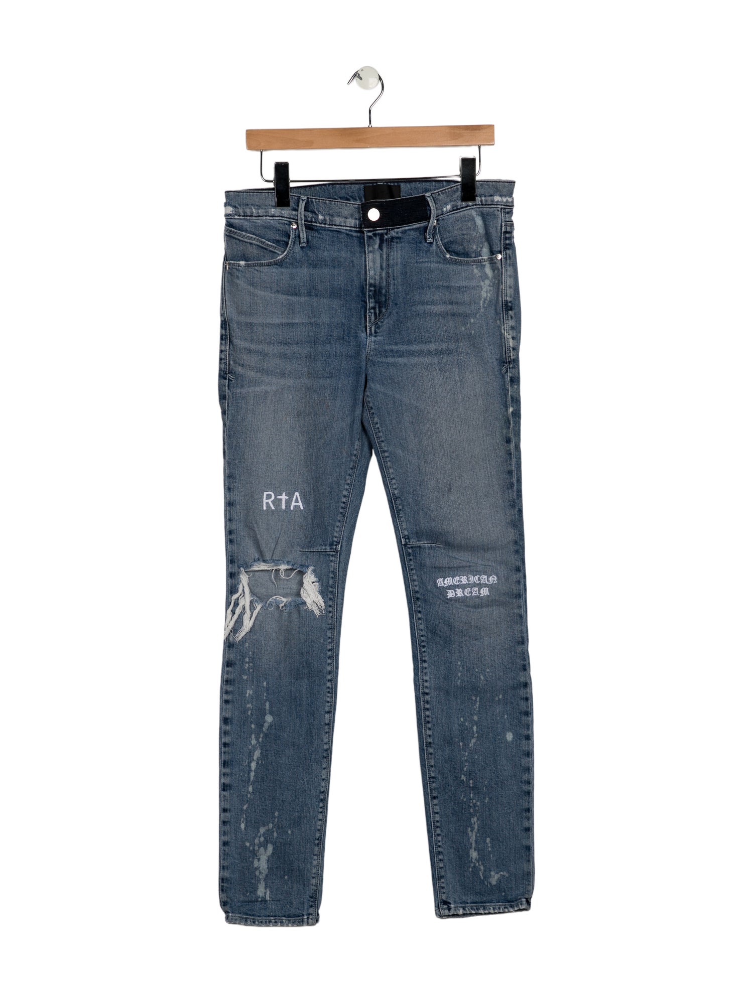 RtA Skinny Jeans - Blue, 10" Rise Jeans, Clothing - W3Z44470 | The RealReal