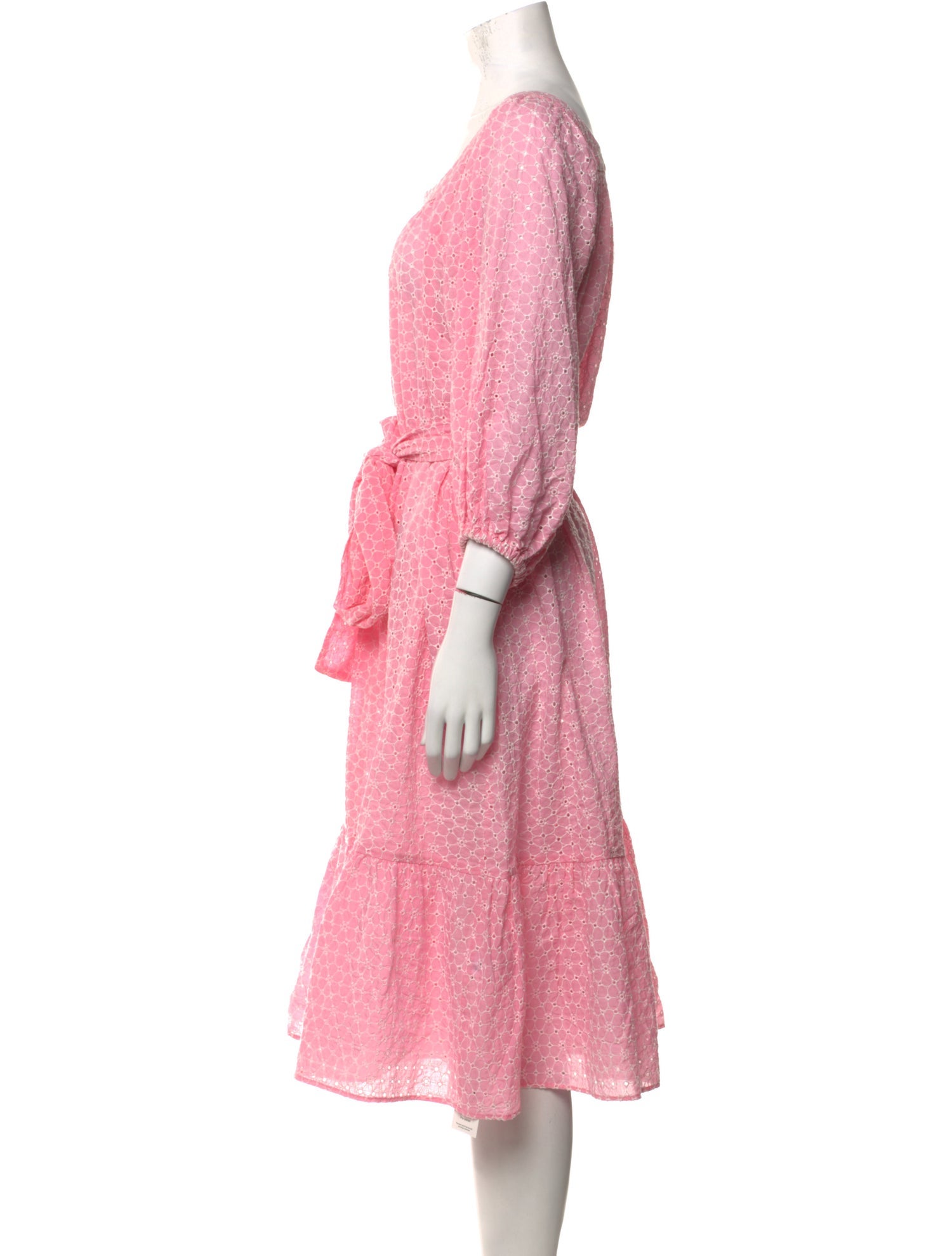 Lisa Marie Fernandez Square Neckline Midi Length Dress - Pink Dresses ...
