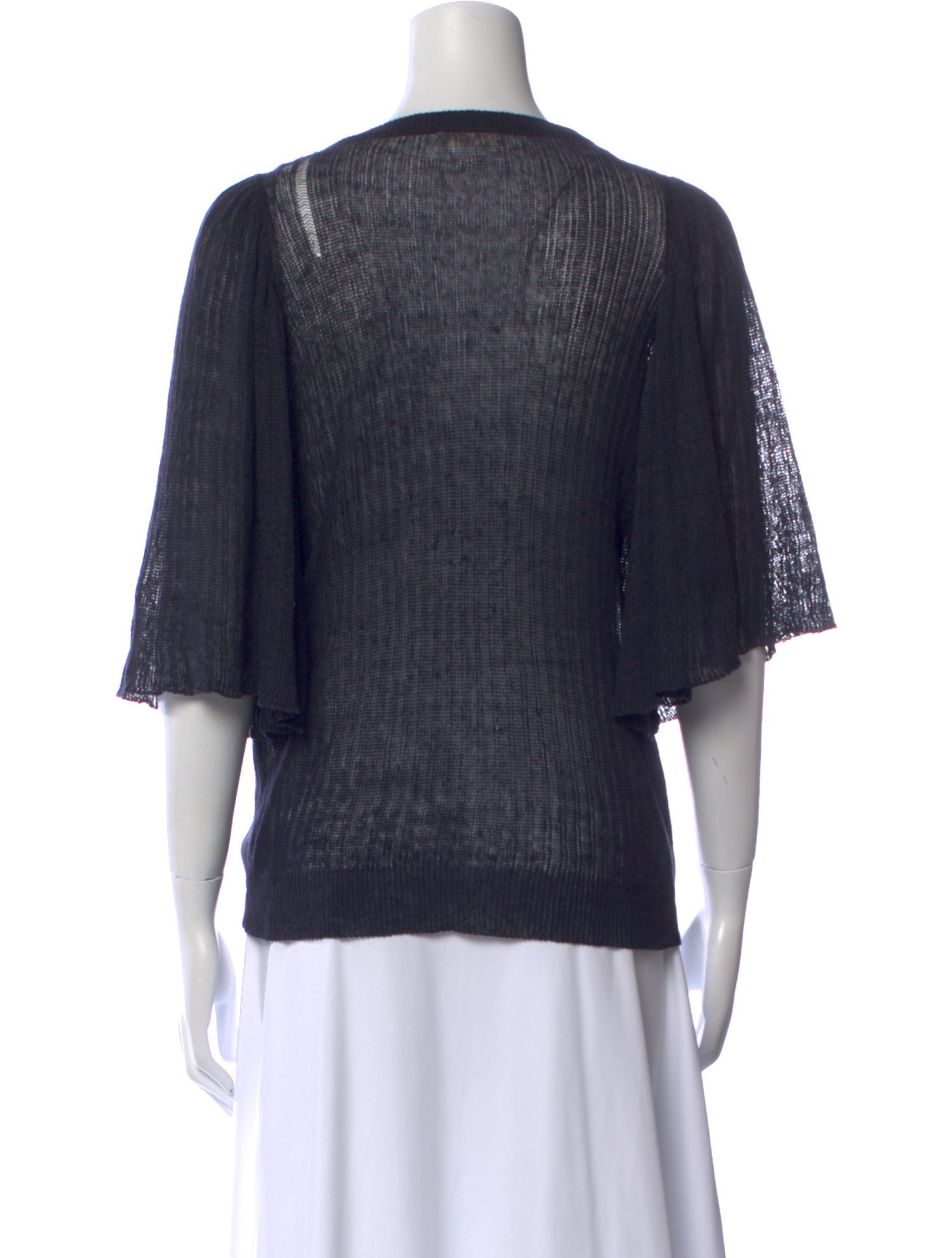 Masscob Linen Scoop Neck Sweater - Blue Knitwear, Clothing - W4622468 | The RealReal