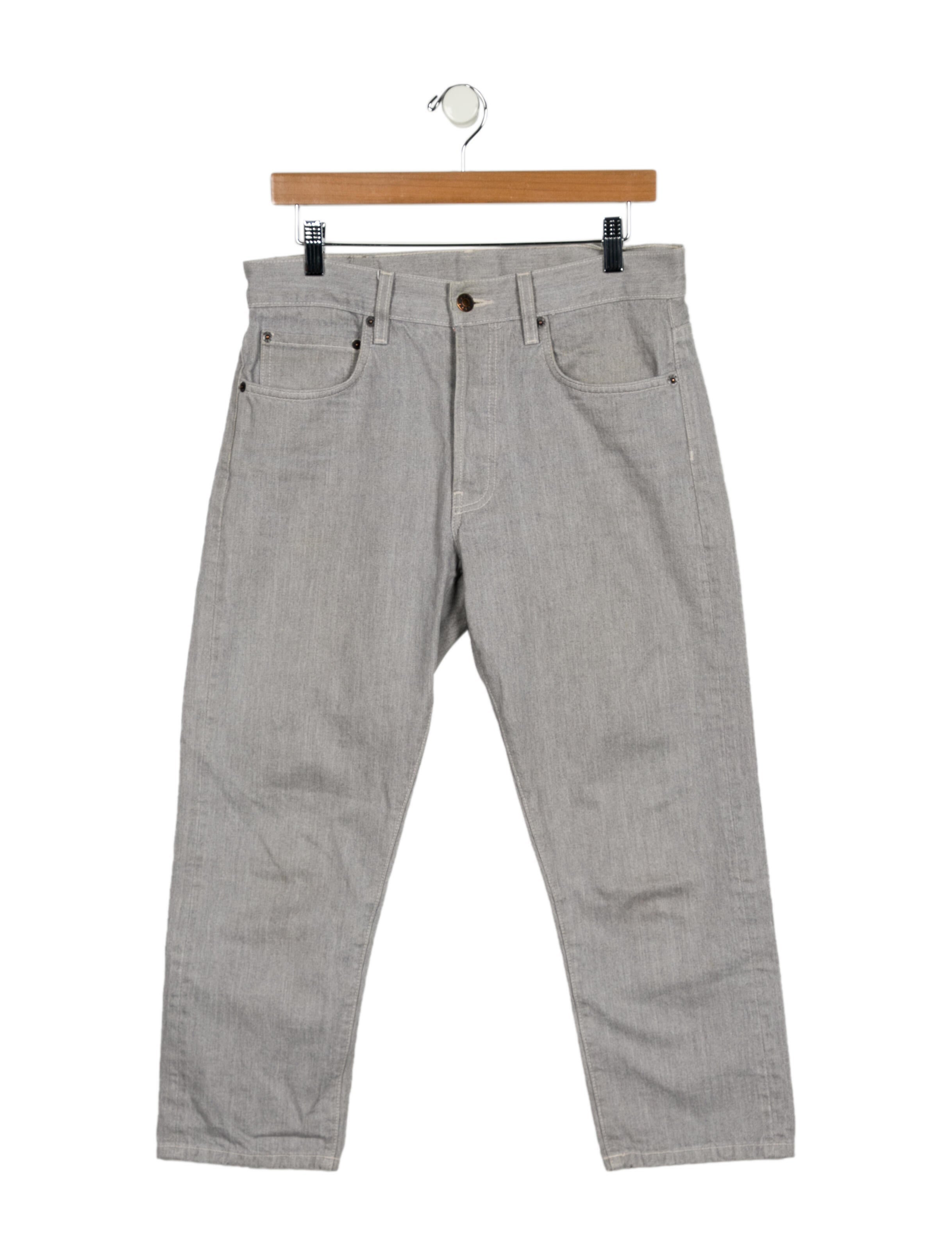 6397 Mid-Rise Straight Leg Jeans - Grey, 10" Rise Jeans, Clothing ...