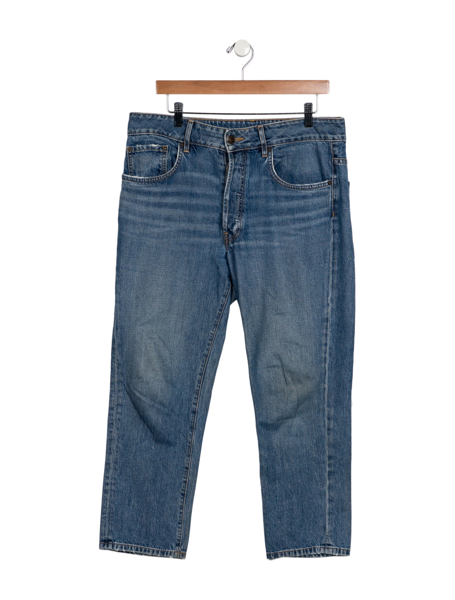 6397 High-Rise Straight Leg Jeans - Blue, 11.75" Rise Jeans, Clothing ...