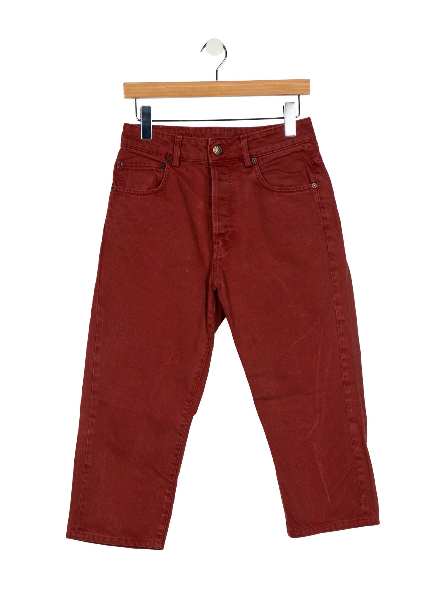 6397 Mid-Rise Straight Leg Jeans - Red, 10.75" Rise Jeans, Clothing ...