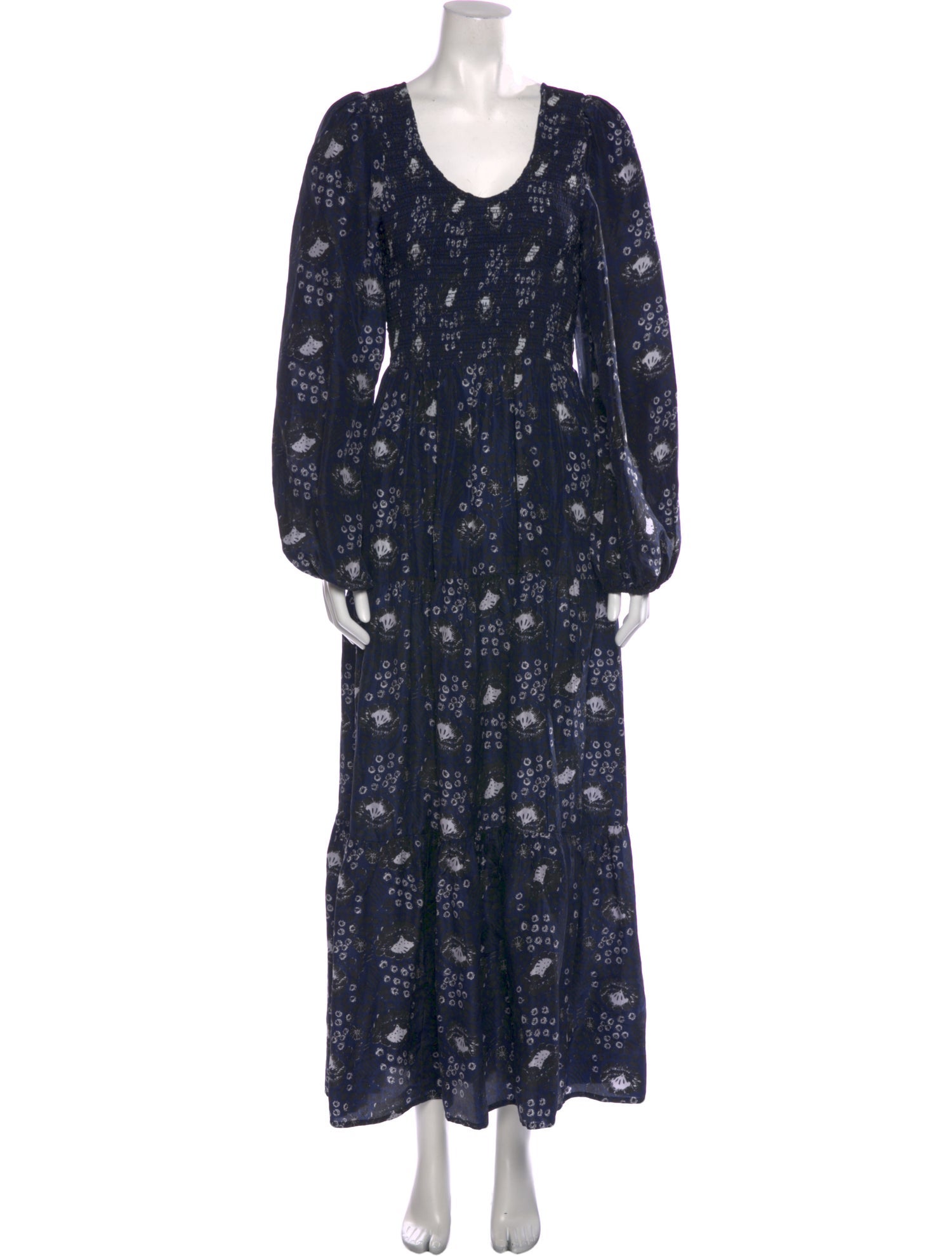 Apiece Apart Silk Long Dress - Blue Dresses, Clothing - W6A47429 | The ...