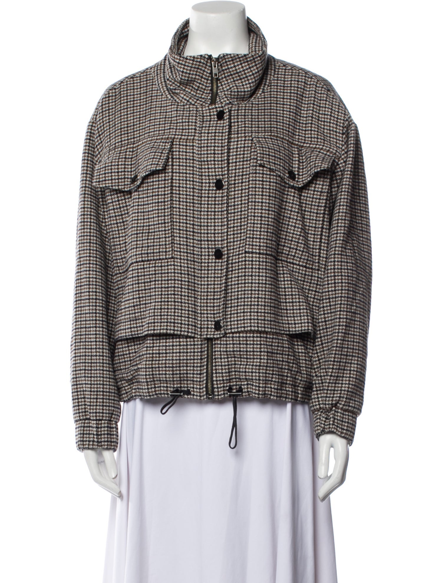 Apiece Apart Wool Plaid Print Jacket - Jackets, Clothing - W6A54561 ...