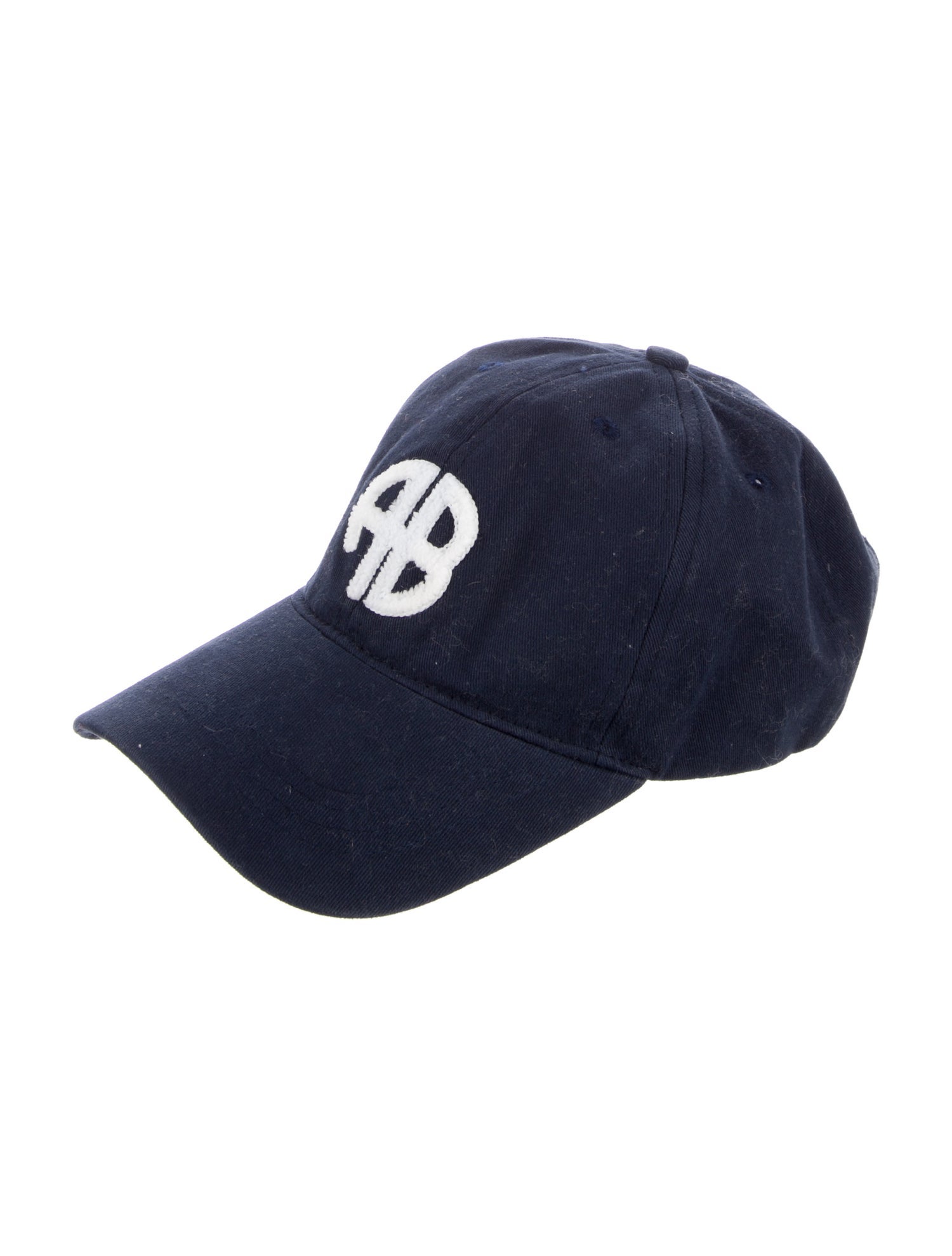 Anine Bing Embroidered Logo Baseball Cap - Blue Hats, Accessories ...