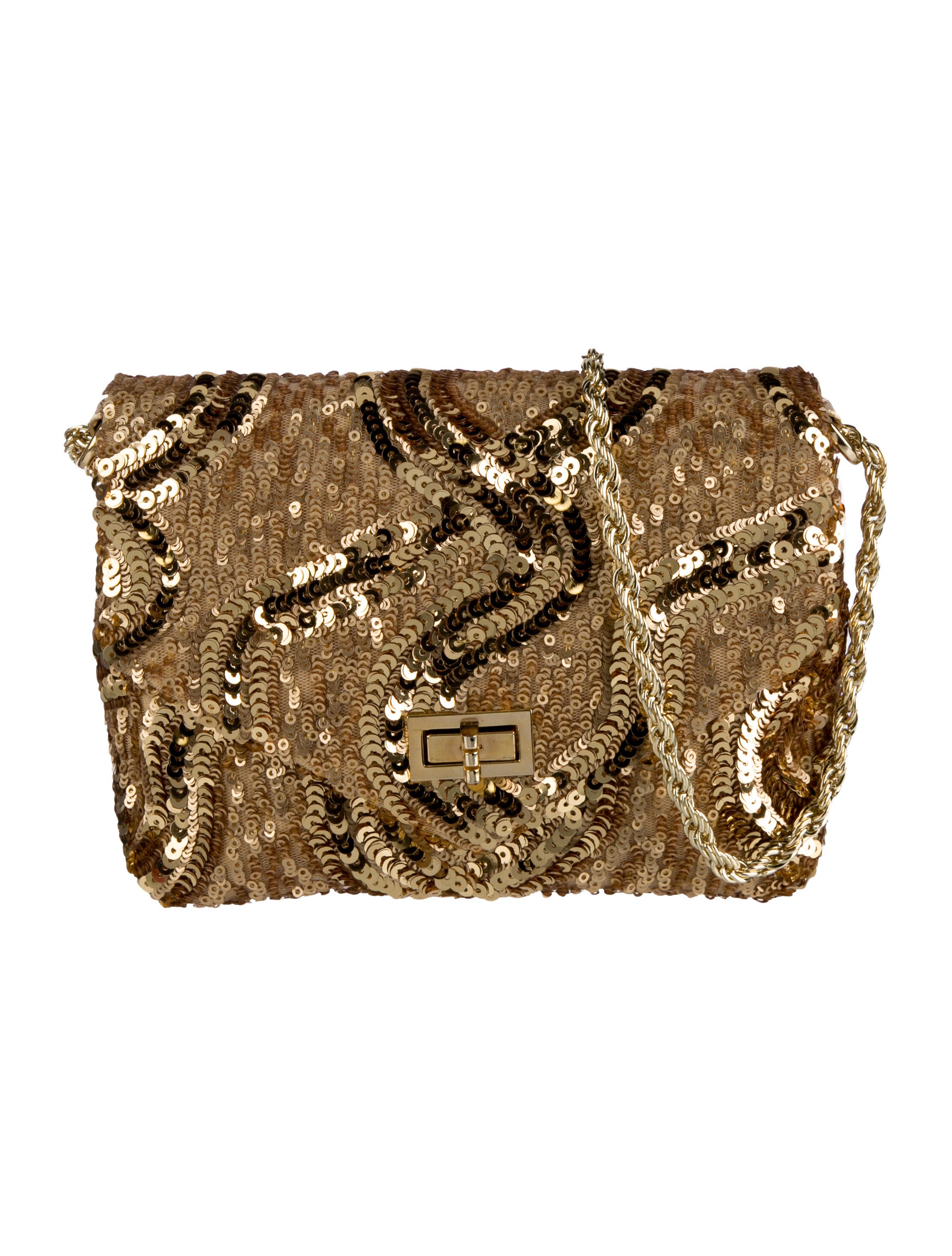 Anine Bing Sequins Crossbody Bag - Gold Crossbody Bags, Handbags ...