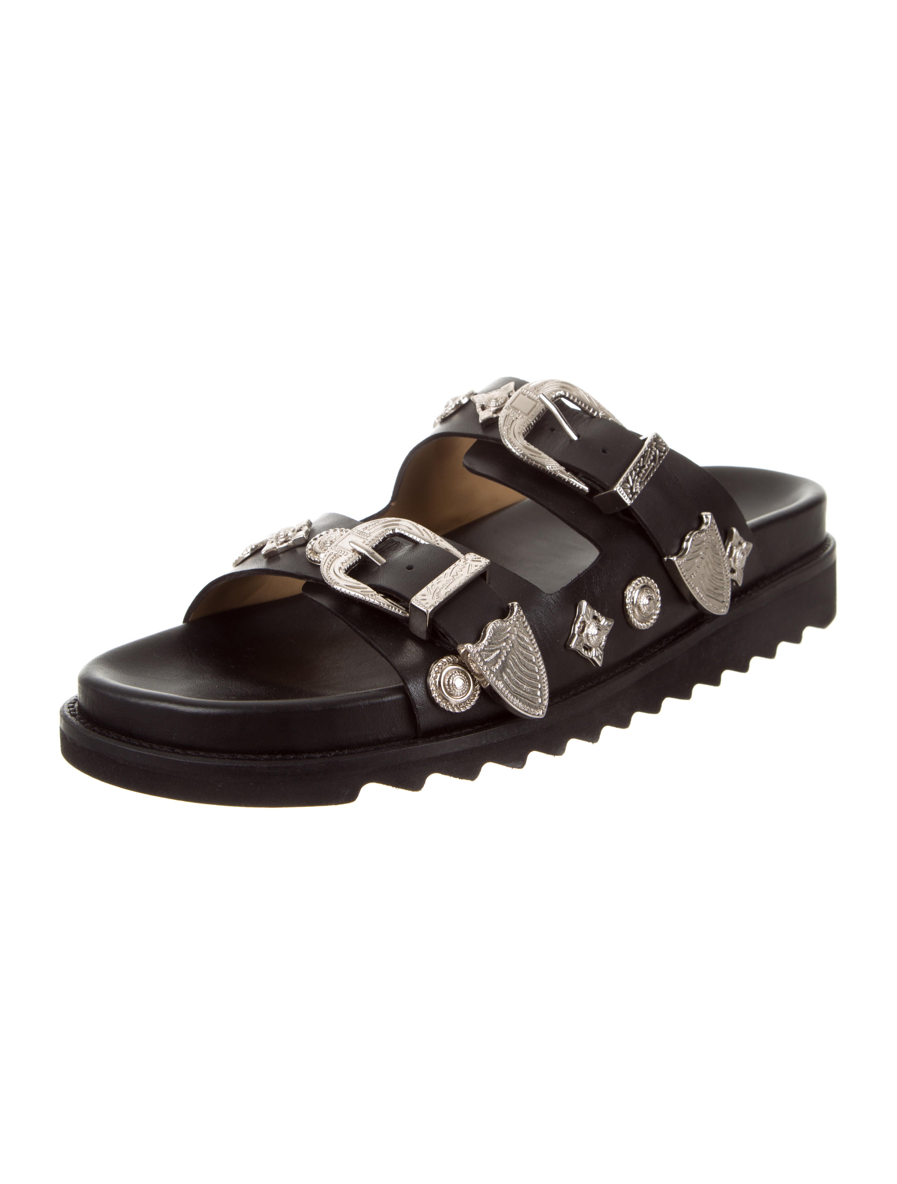 Toga Pulla 2019 Studded Slide Sandals - Black Sandals, Shoes - W6U20296 ...