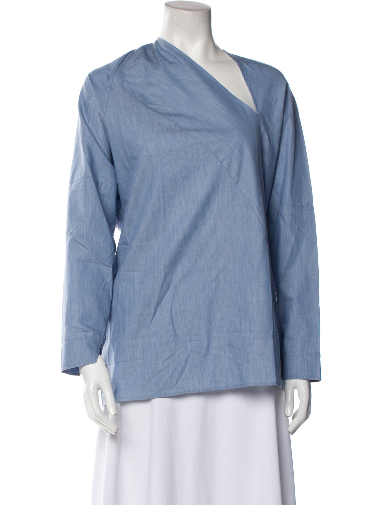 palmer//harding One-Shoulder Long Sleeve Blouse w/ Tags - Blue Tops ...