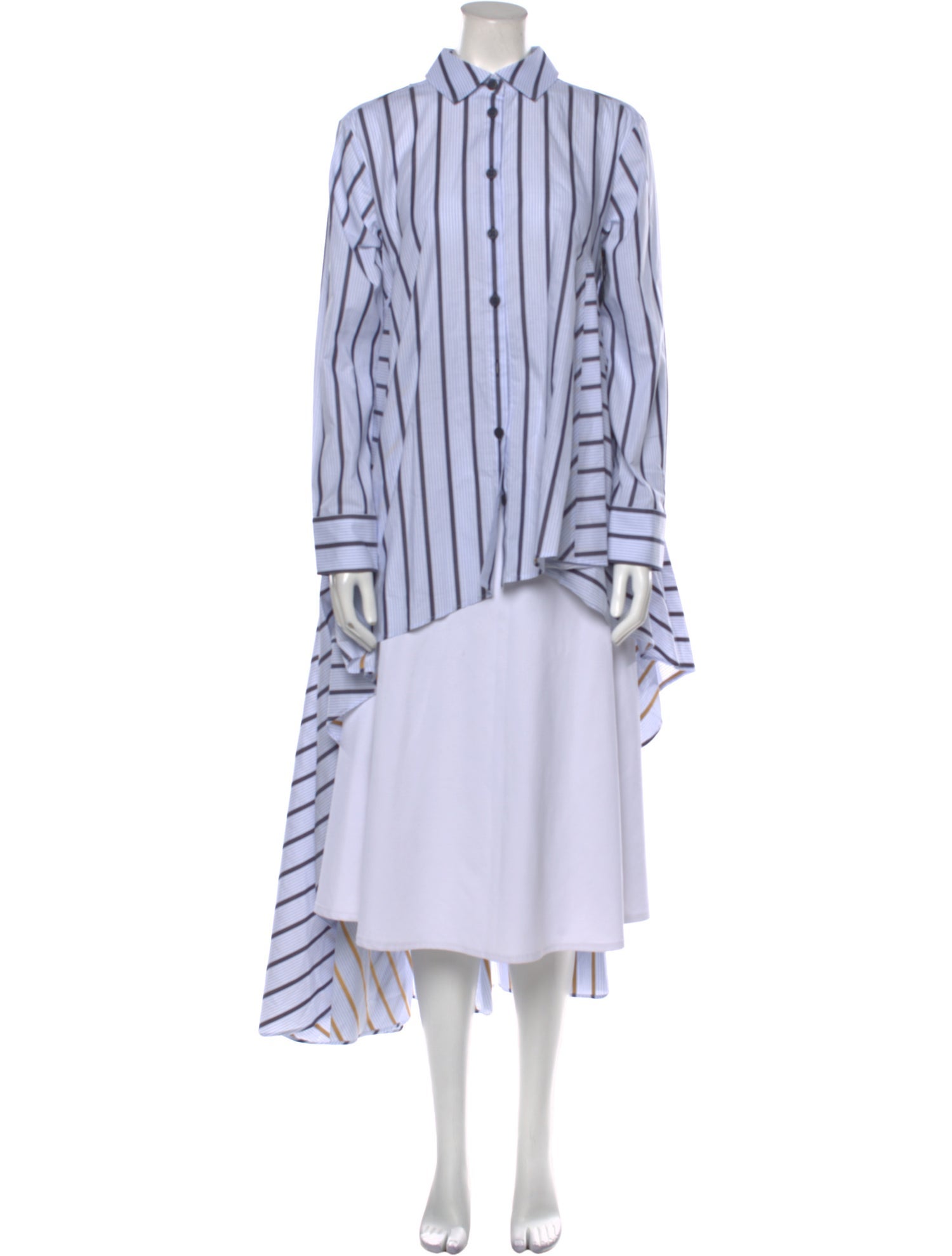 palmer//harding Striped Long Dress - Blue Dresses, Clothing - W7P23945 ...