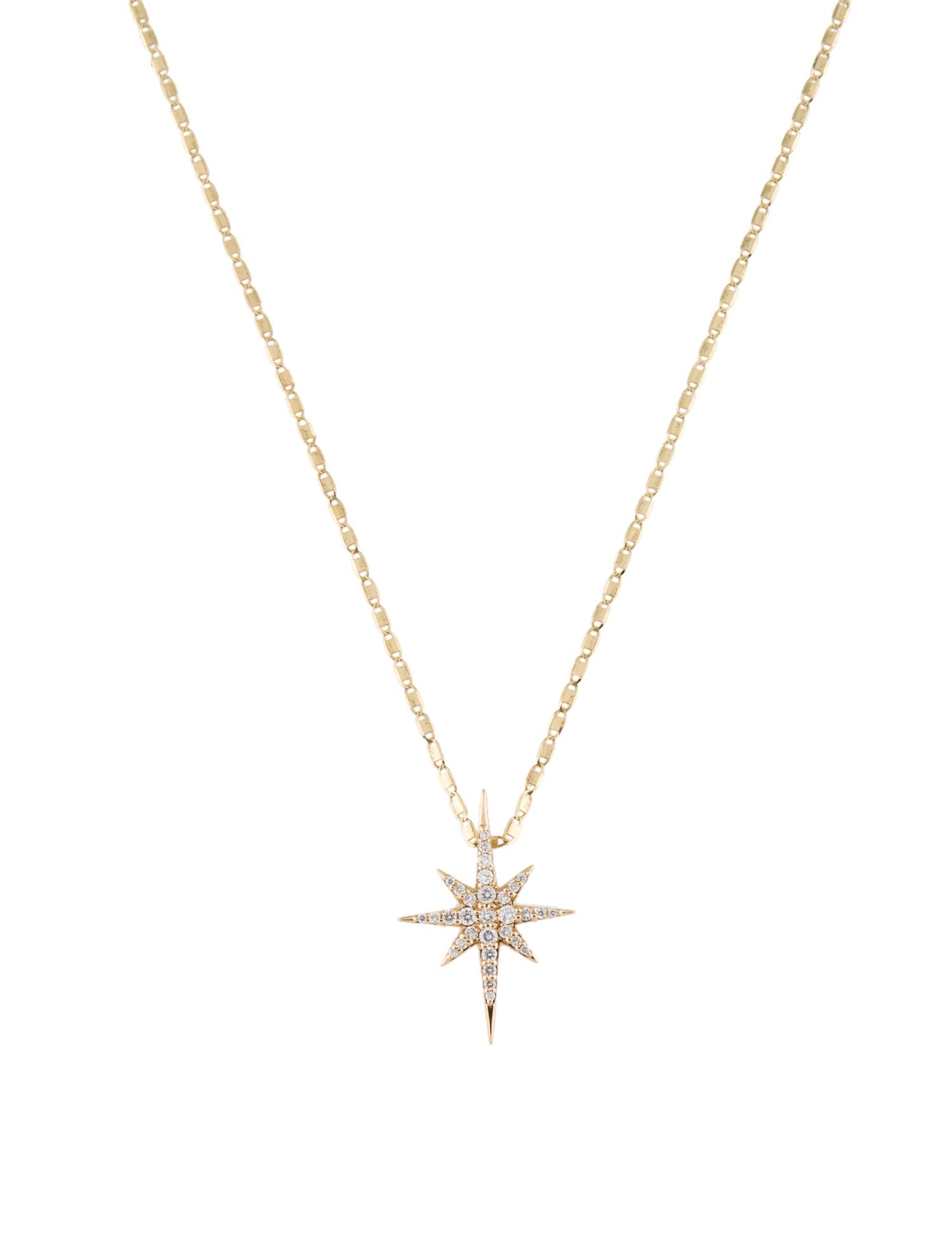 Lana Jewelry 14K Diamond Flawless Octagram Star Pendant Necklace - 14K ...