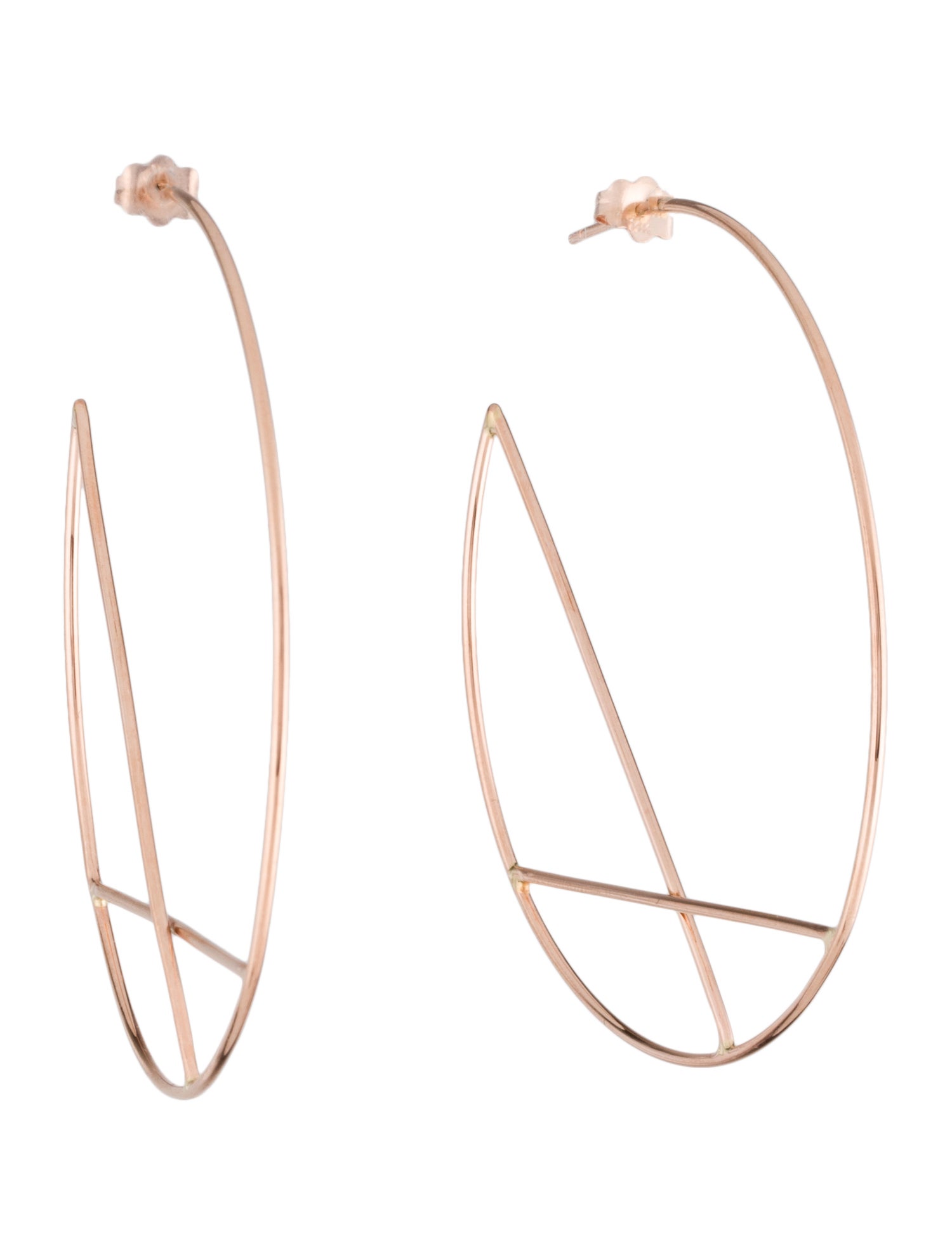 Earrings Oro Alexander 14K Diamond Hoop Earrings - 14K Yellow Gold Hoop, Earrings - EARRI268034 ...