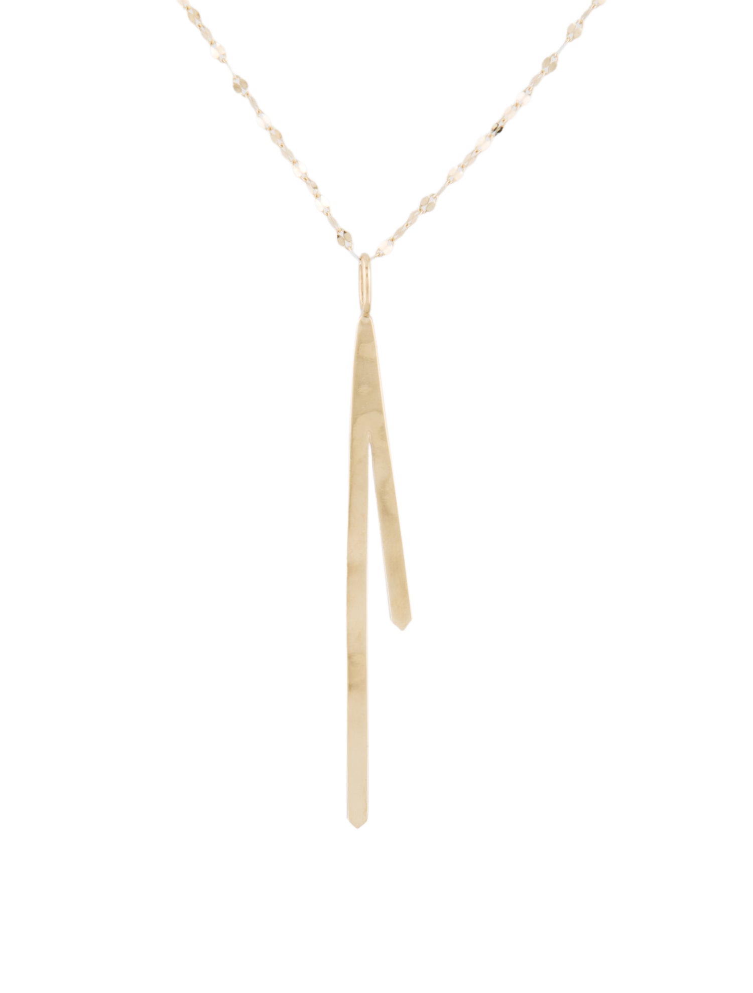 Lana Jewelry 14K Split Pendant Necklace - 14K Yellow Gold Pendant ...