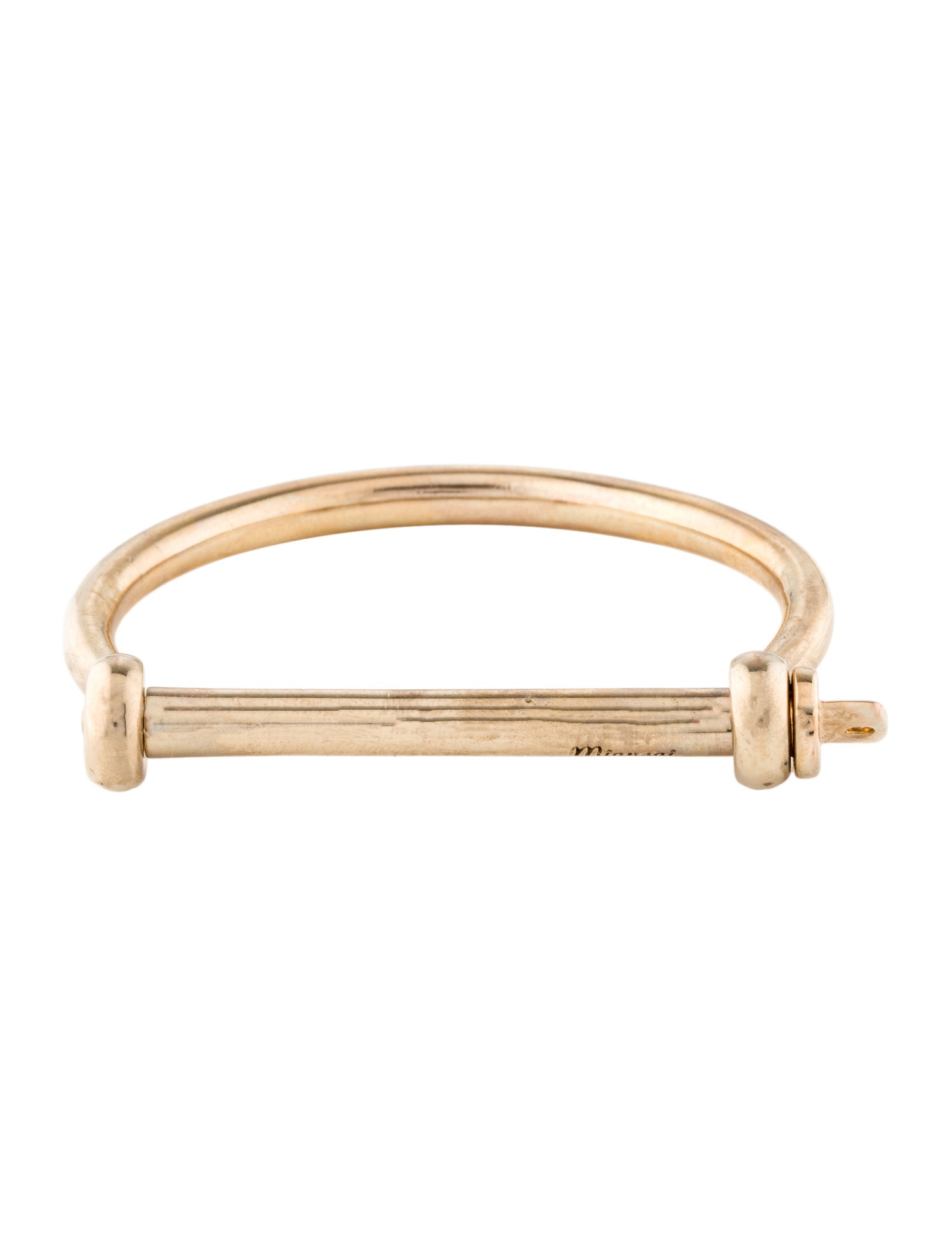 Miansai Screw Cuff Bracelet - Rose Gold-Tone Metal Bangle, Bracelets ...