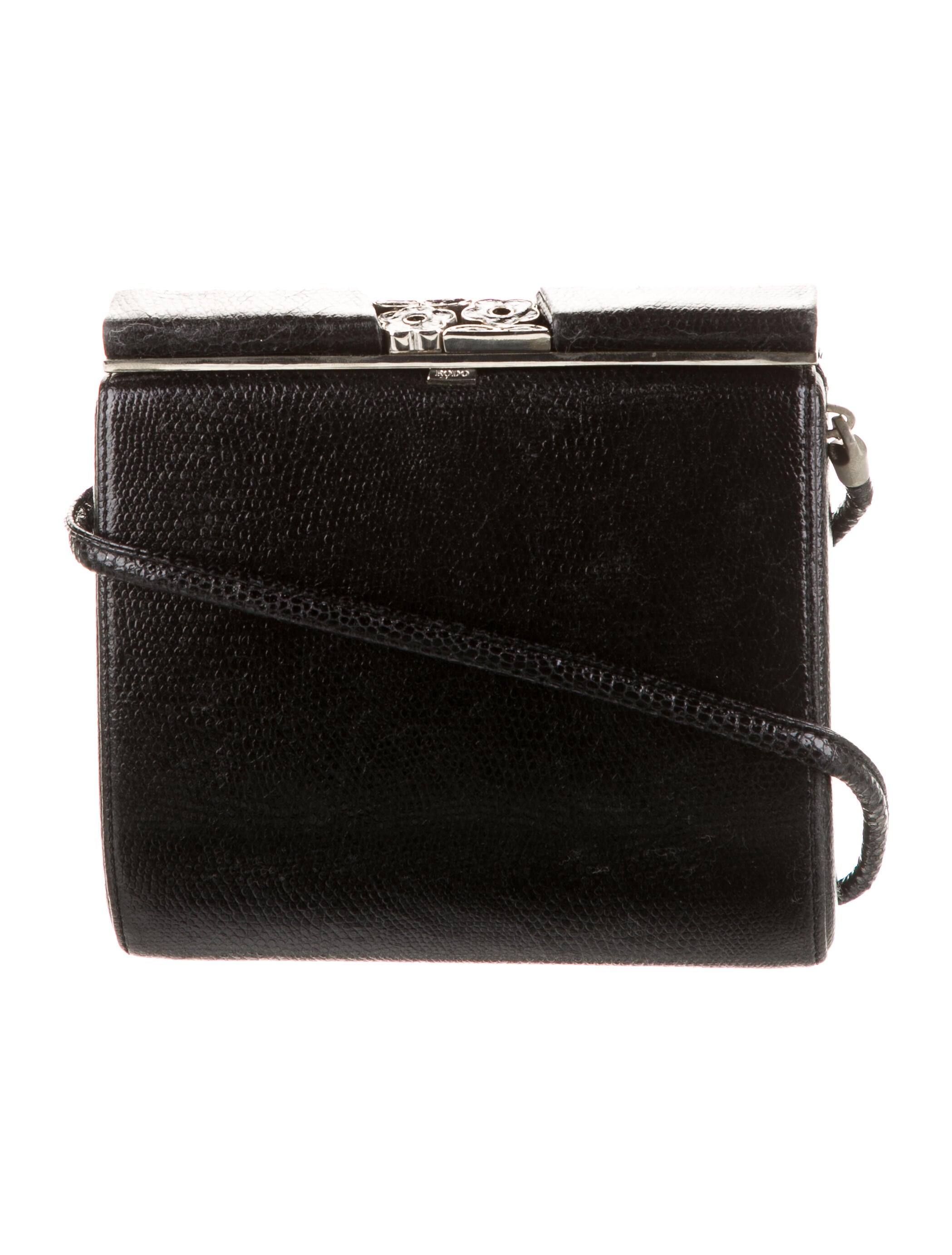 Rodo Leather Crossbody Bag - Black Crossbody Bags, Handbags - W8R21325 ...