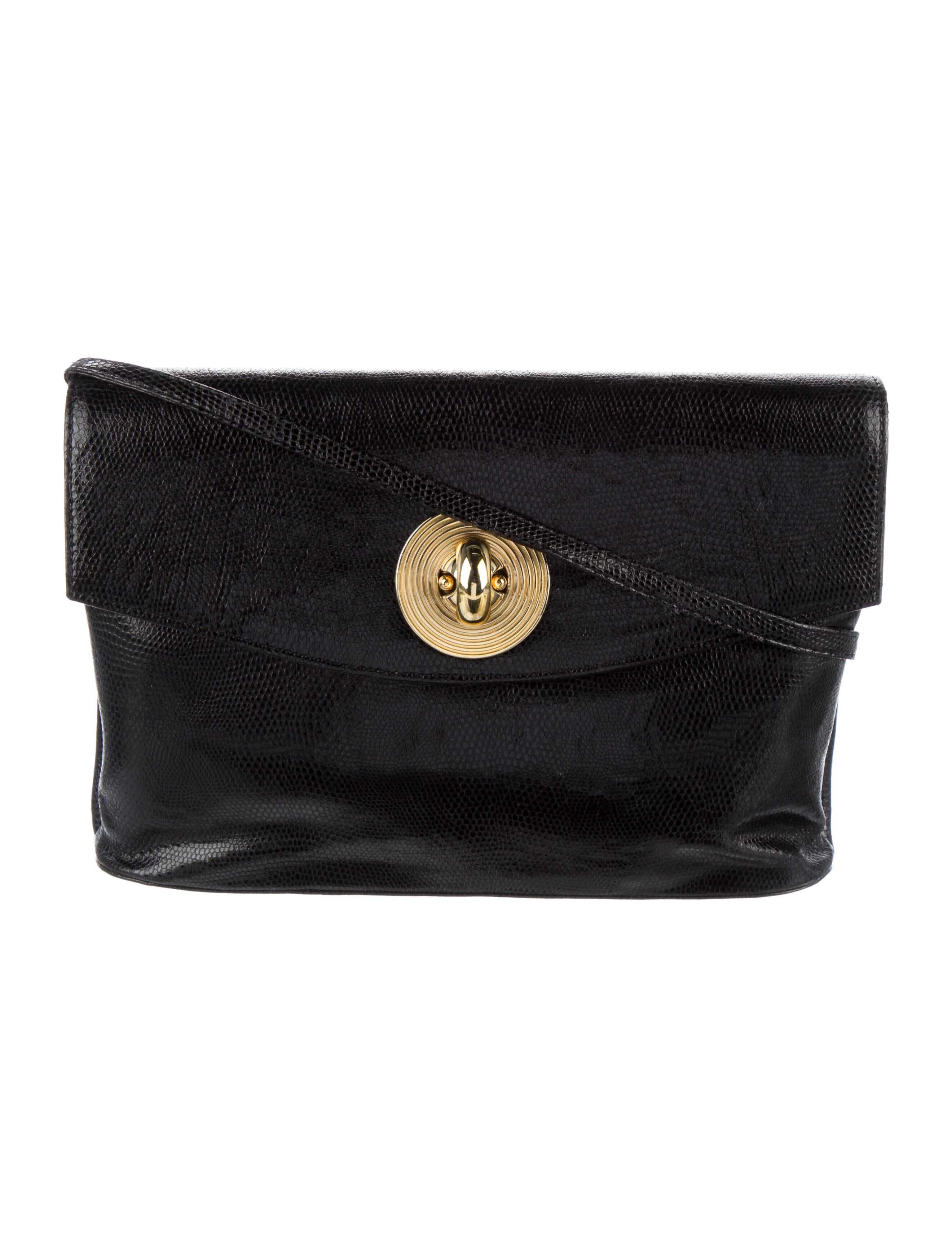 Rodo Small Lizard Crossbody Bag - Black Crossbody Bags, Handbags ...