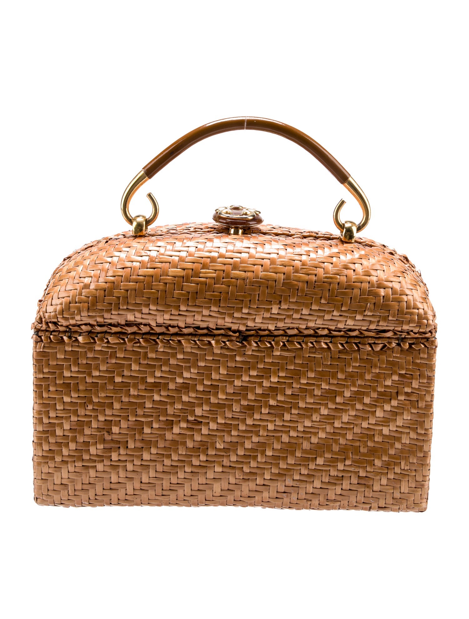 Rodo Straw Handle Bag - Brown Handle Bags, Handbags - W8R22082 | The ...