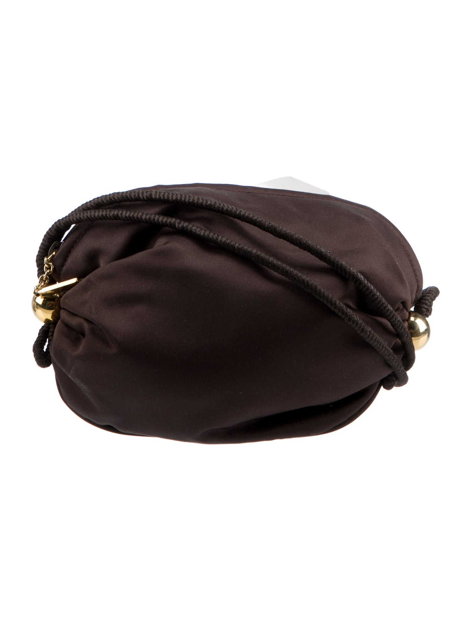 Rodo Satin Shoulder Bag - Brown Shoulder Bags, Handbags - W8R22106 ...